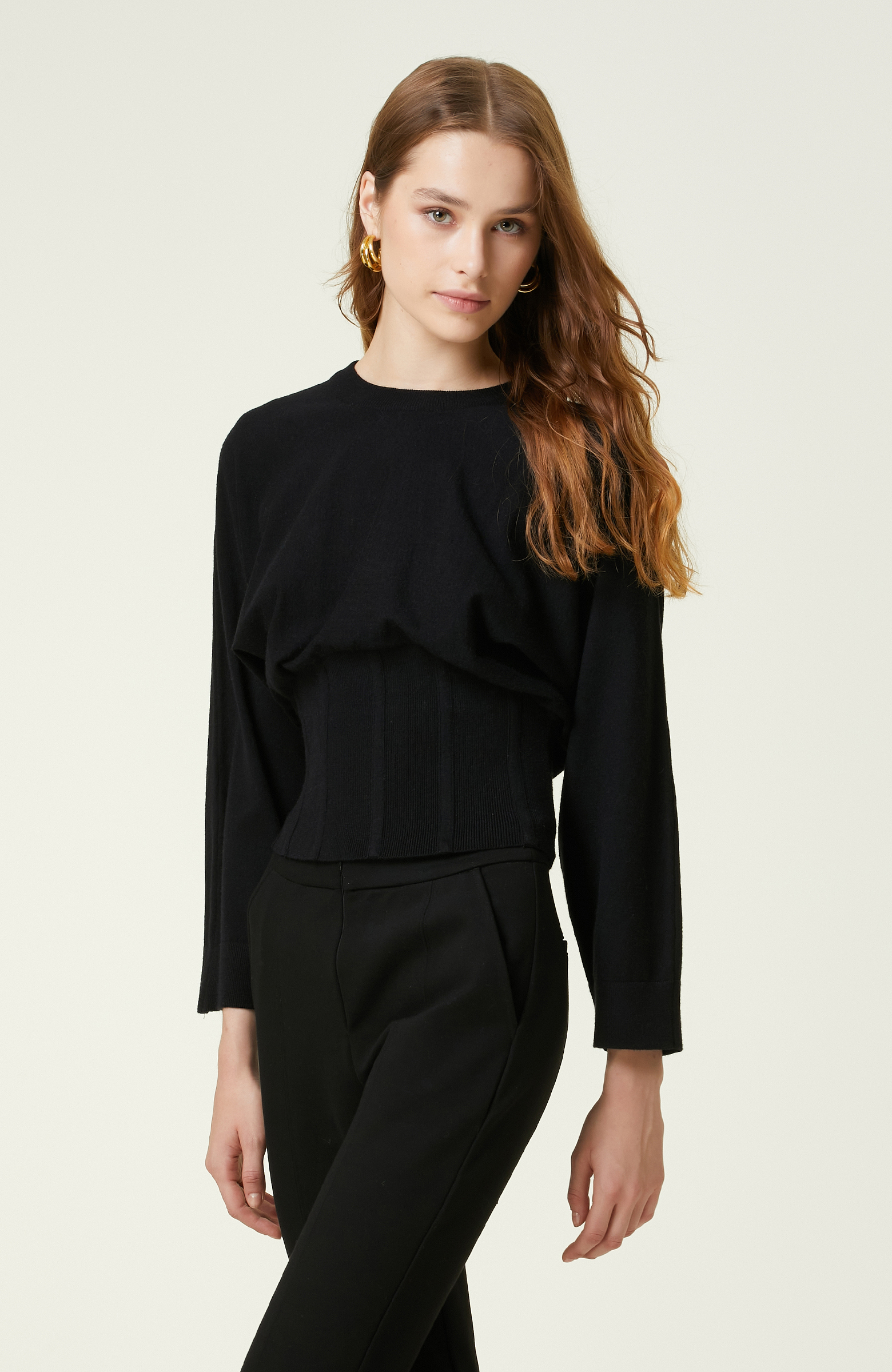 Slim Fit Siyah Kazak Slim Fit Siyah Kazak