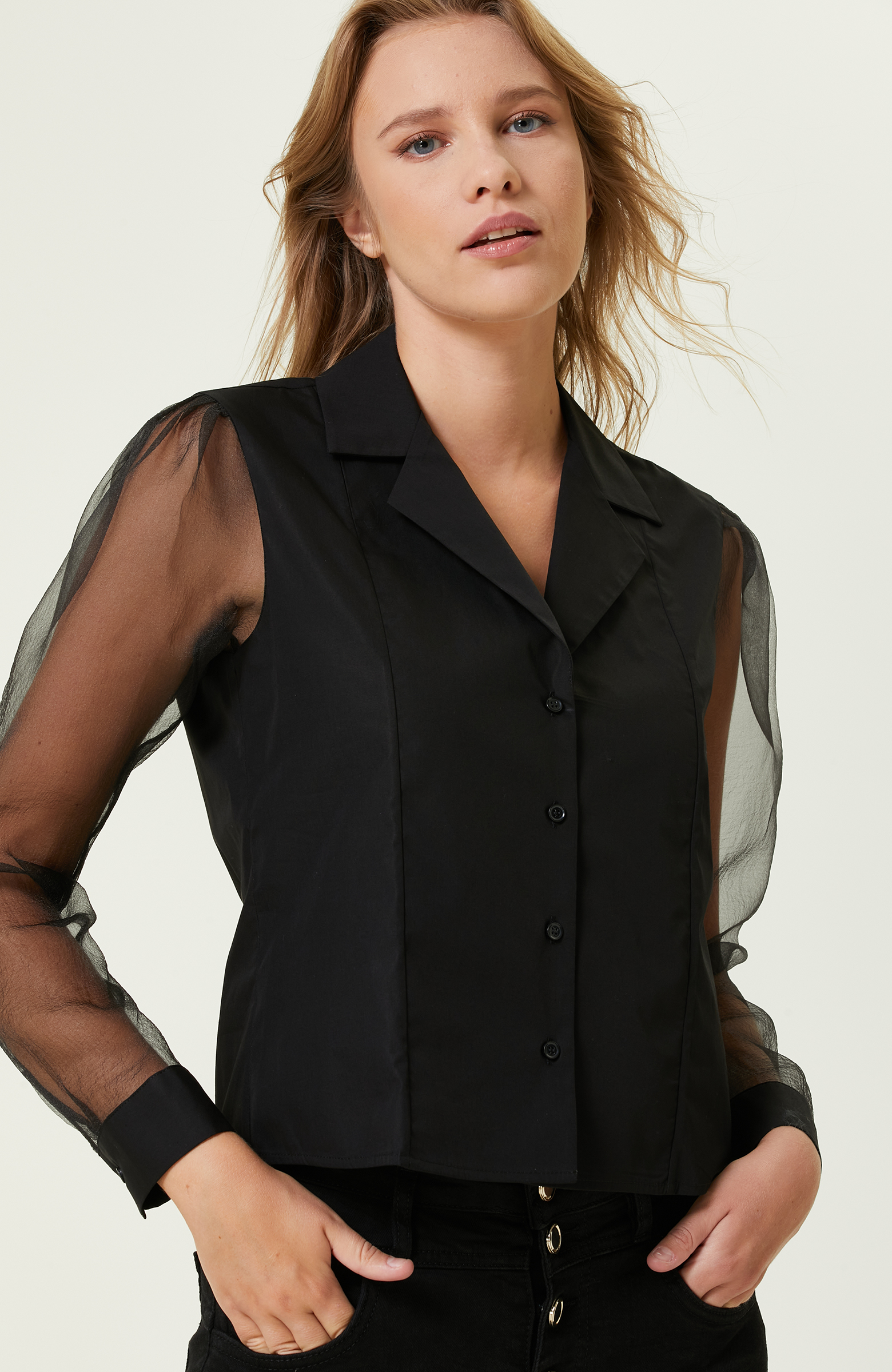 Basic Fit Siyah Gömlek