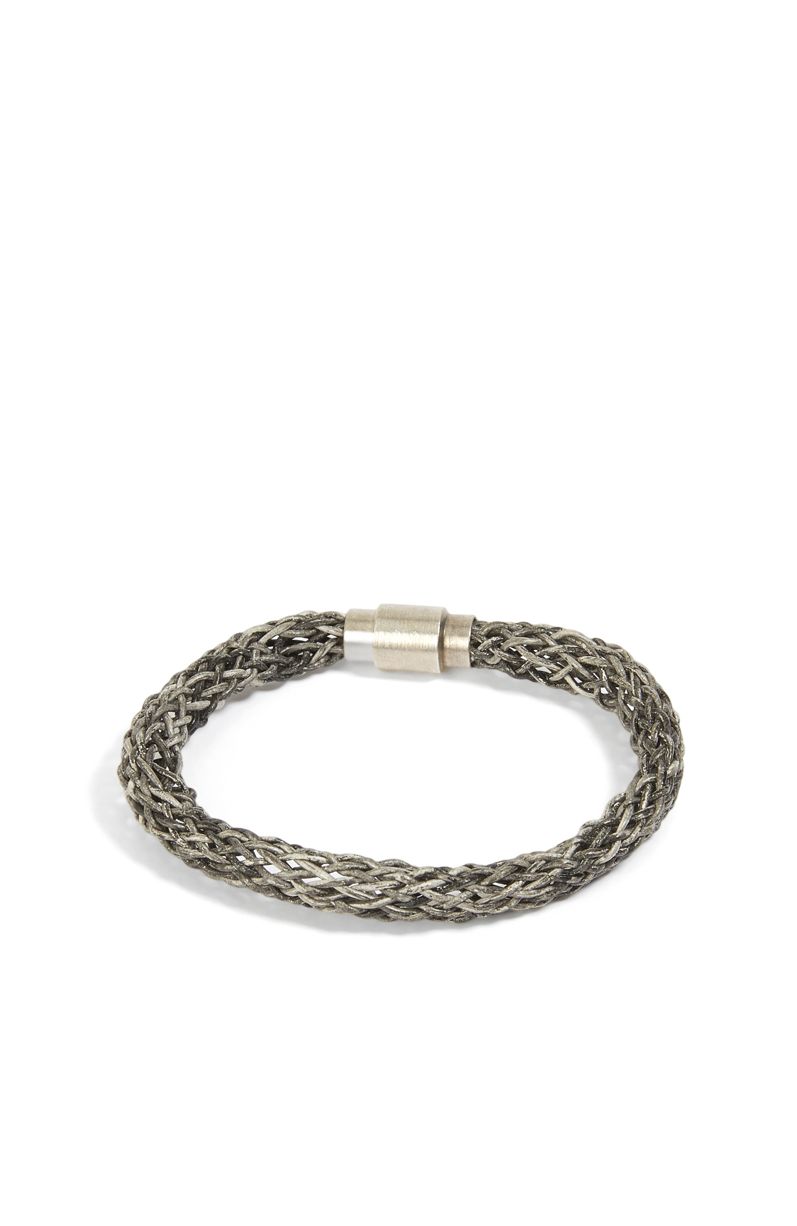 Gri Erkek Deri Bileklik