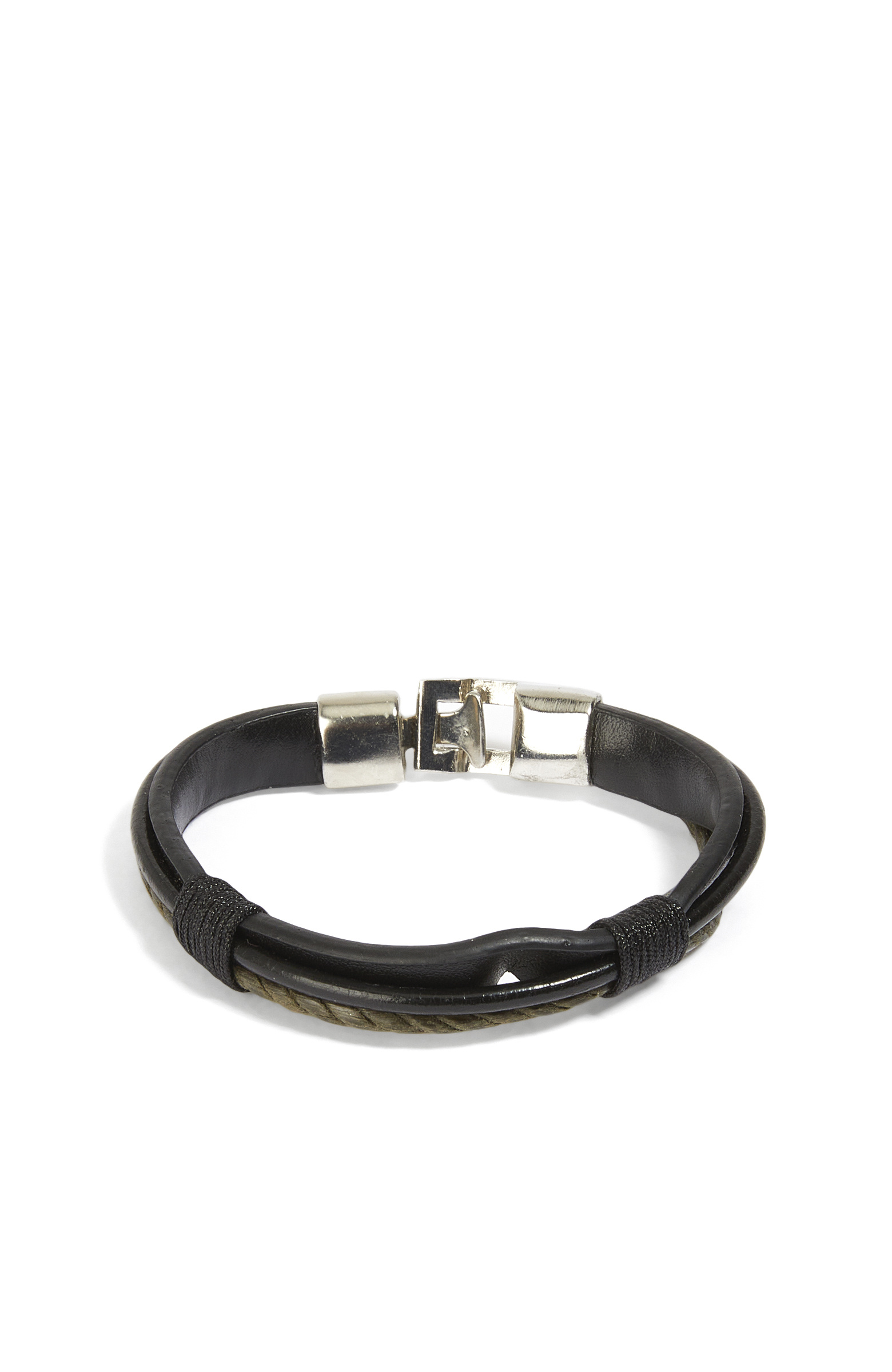 Siyah Erkek Deri Bileklik