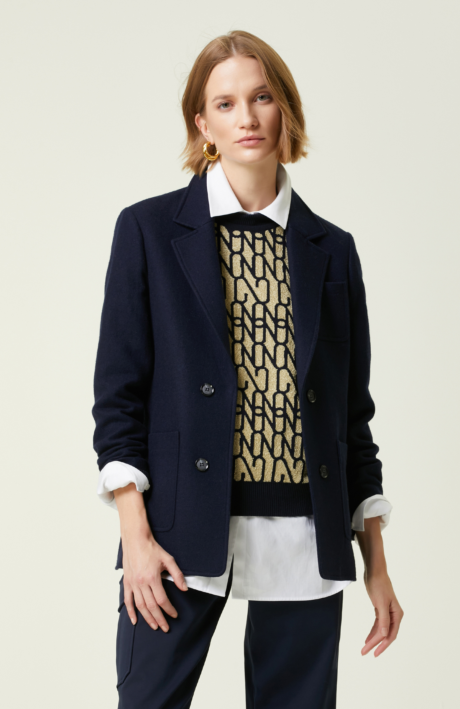 Regular Fit Lacivert Ceket