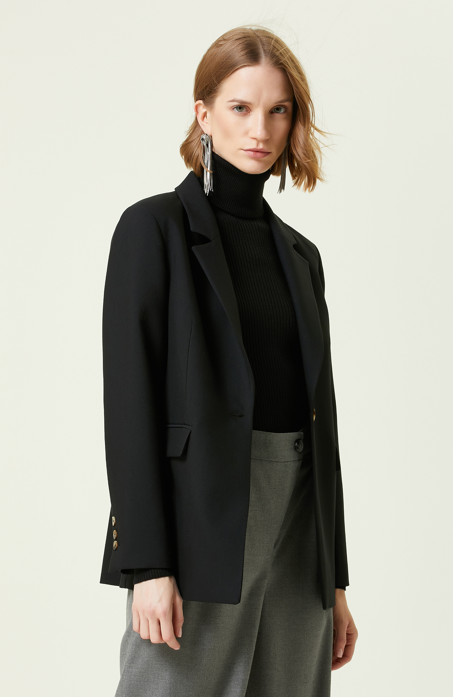 Basic Fit Siyah Ceket