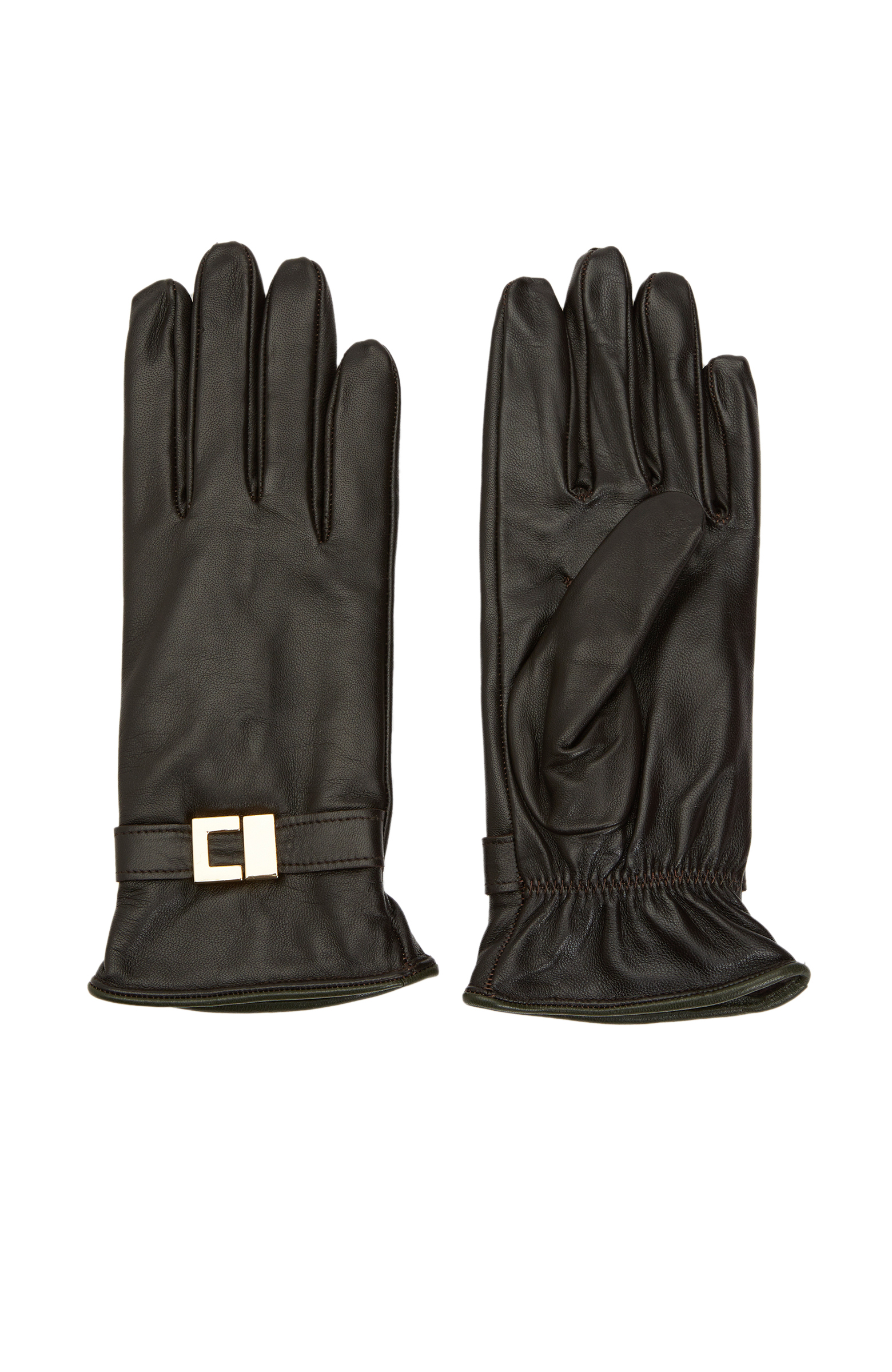 Kahverengi Kadın Deri Eldiven