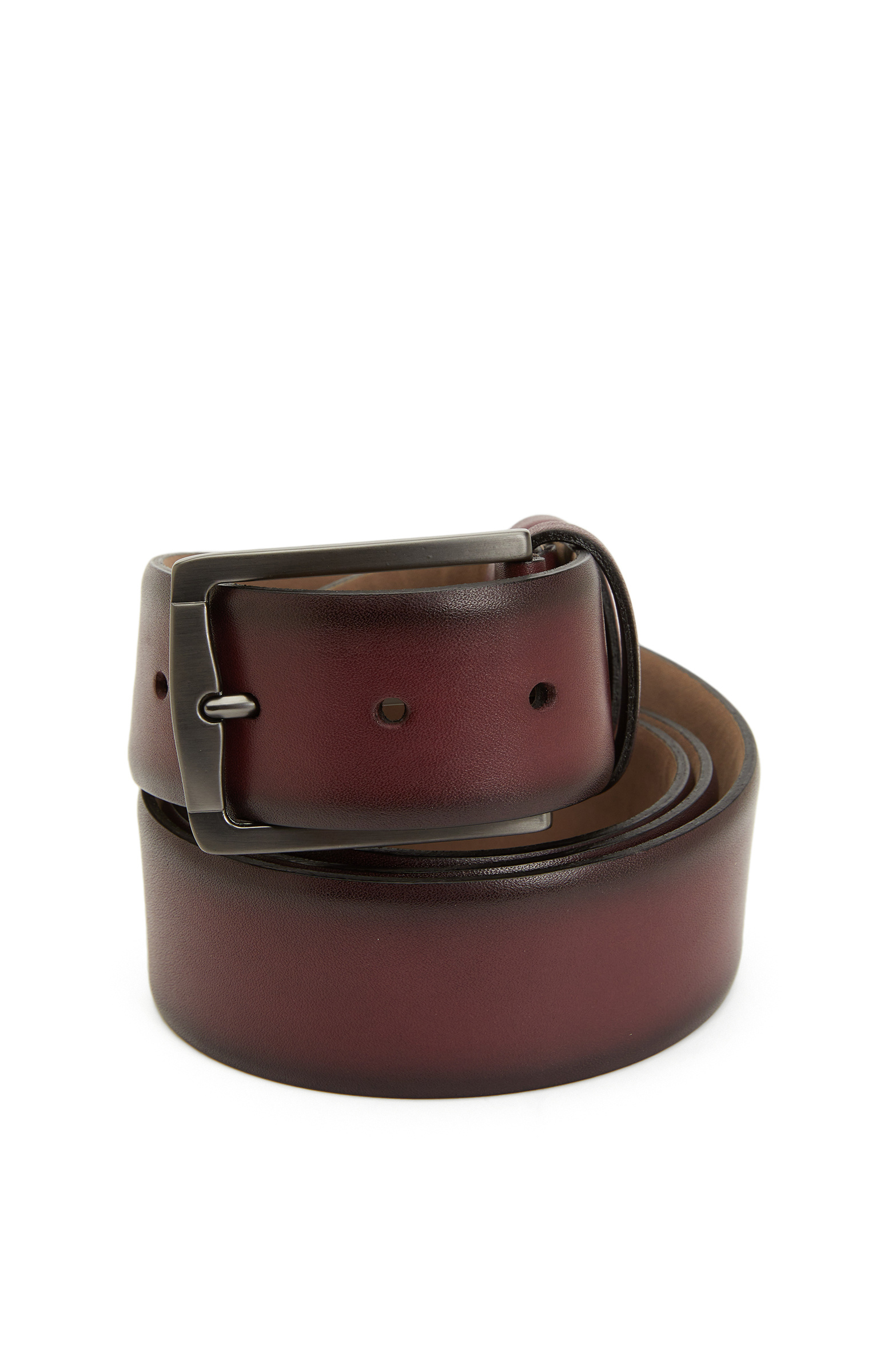 Bordo Erkek Deri Kemer