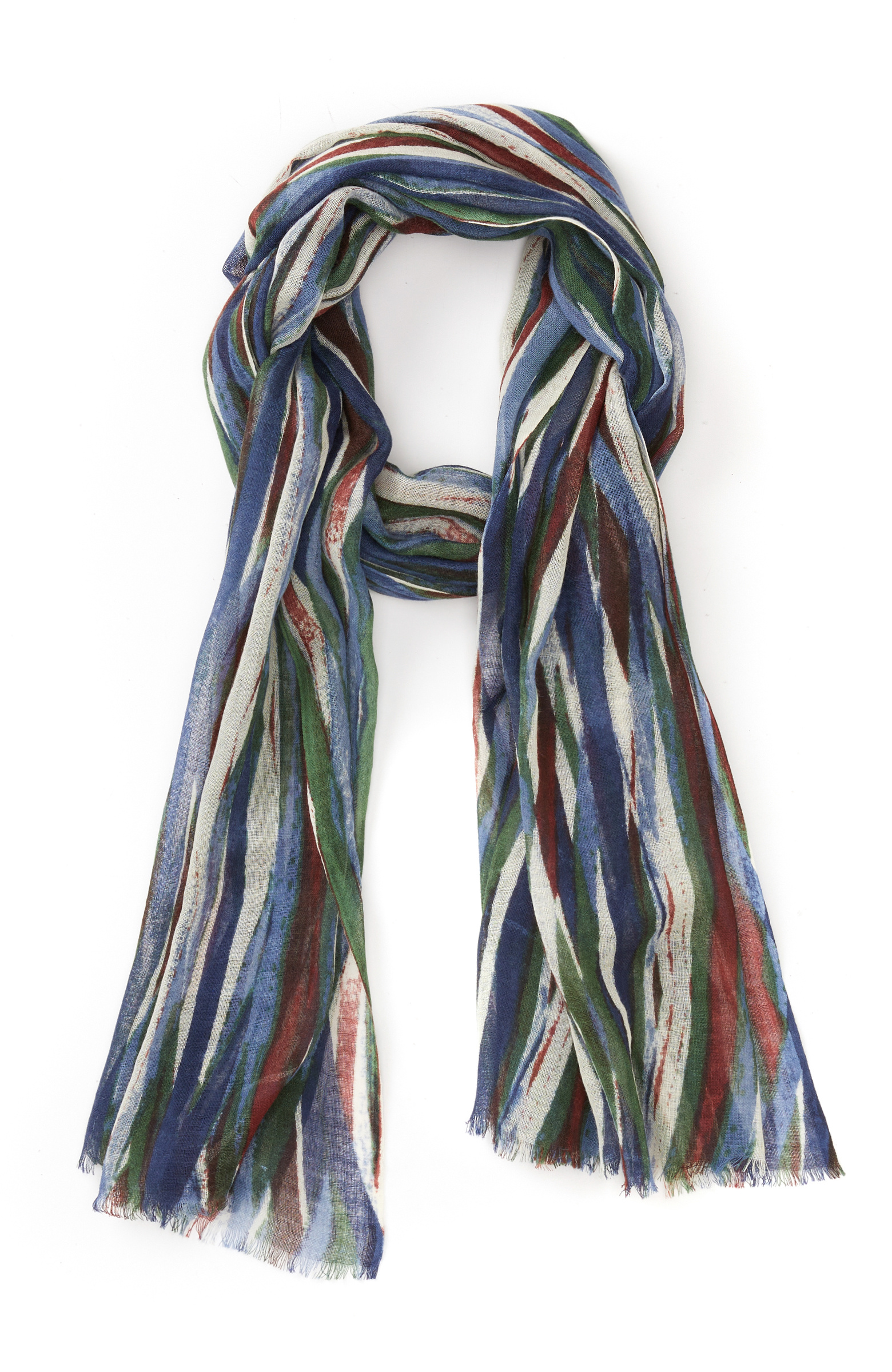 Haki Erkek Yün Şal