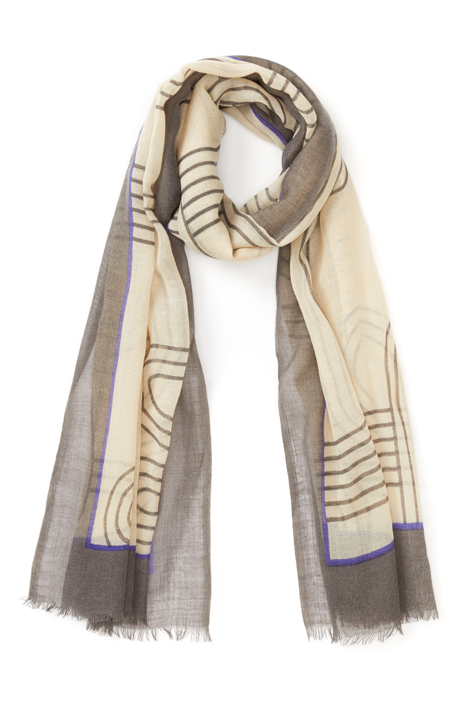 Siyah Beyaz Kadın Yün Şal Siyah Beyaz Kadın Yün Şal