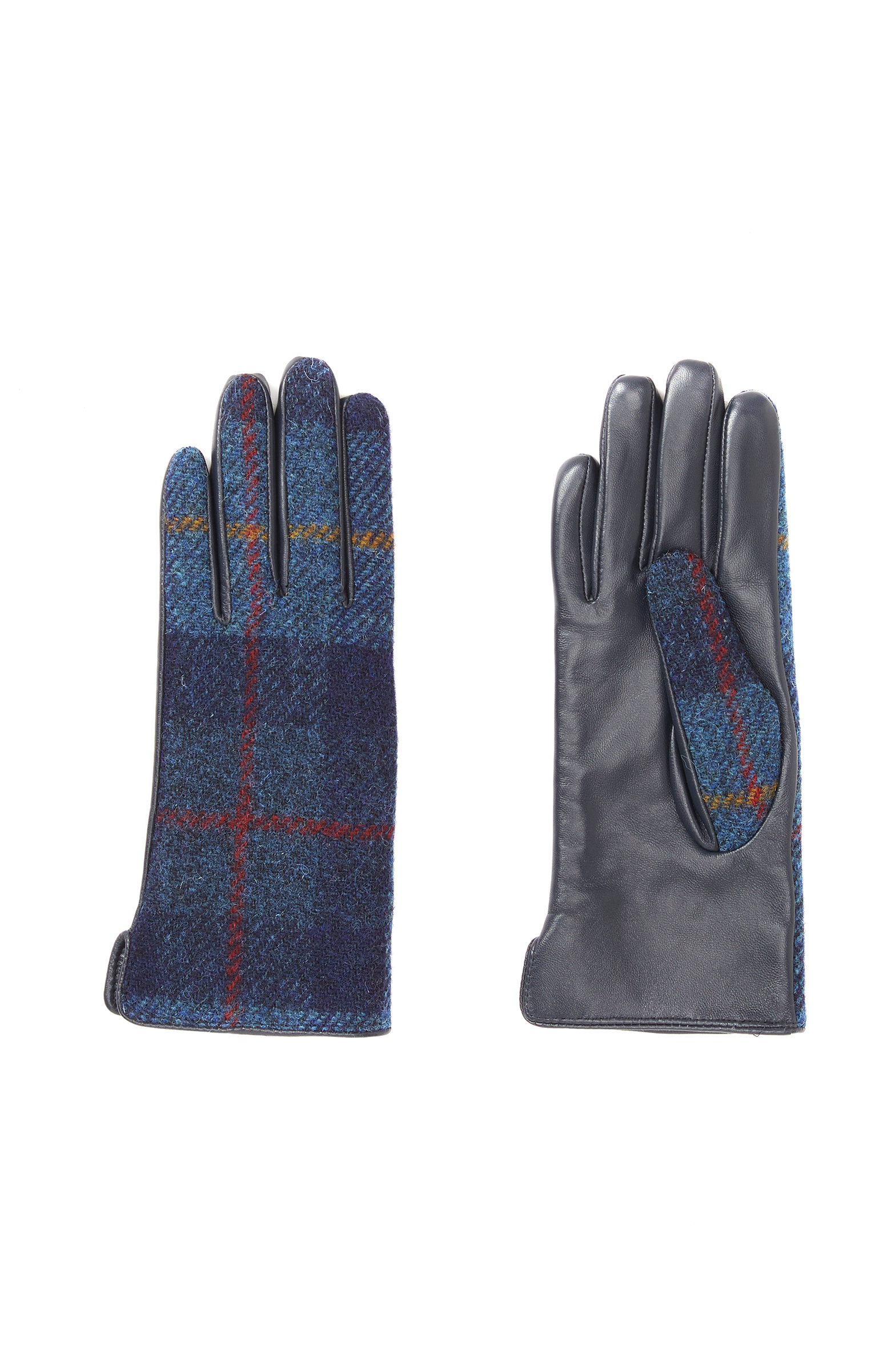 Lacivert Kadın Deri Eldiven