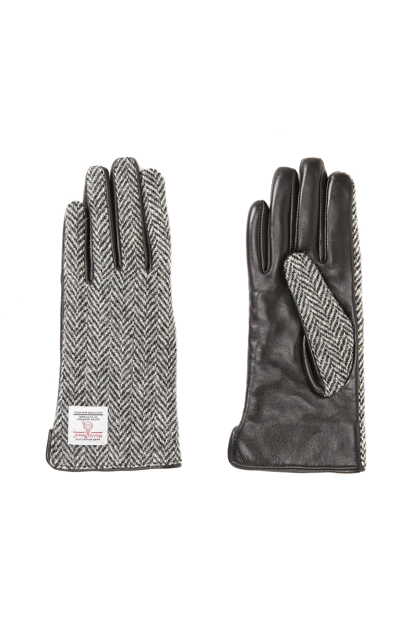 Siyah Kadın Deri Eldiven