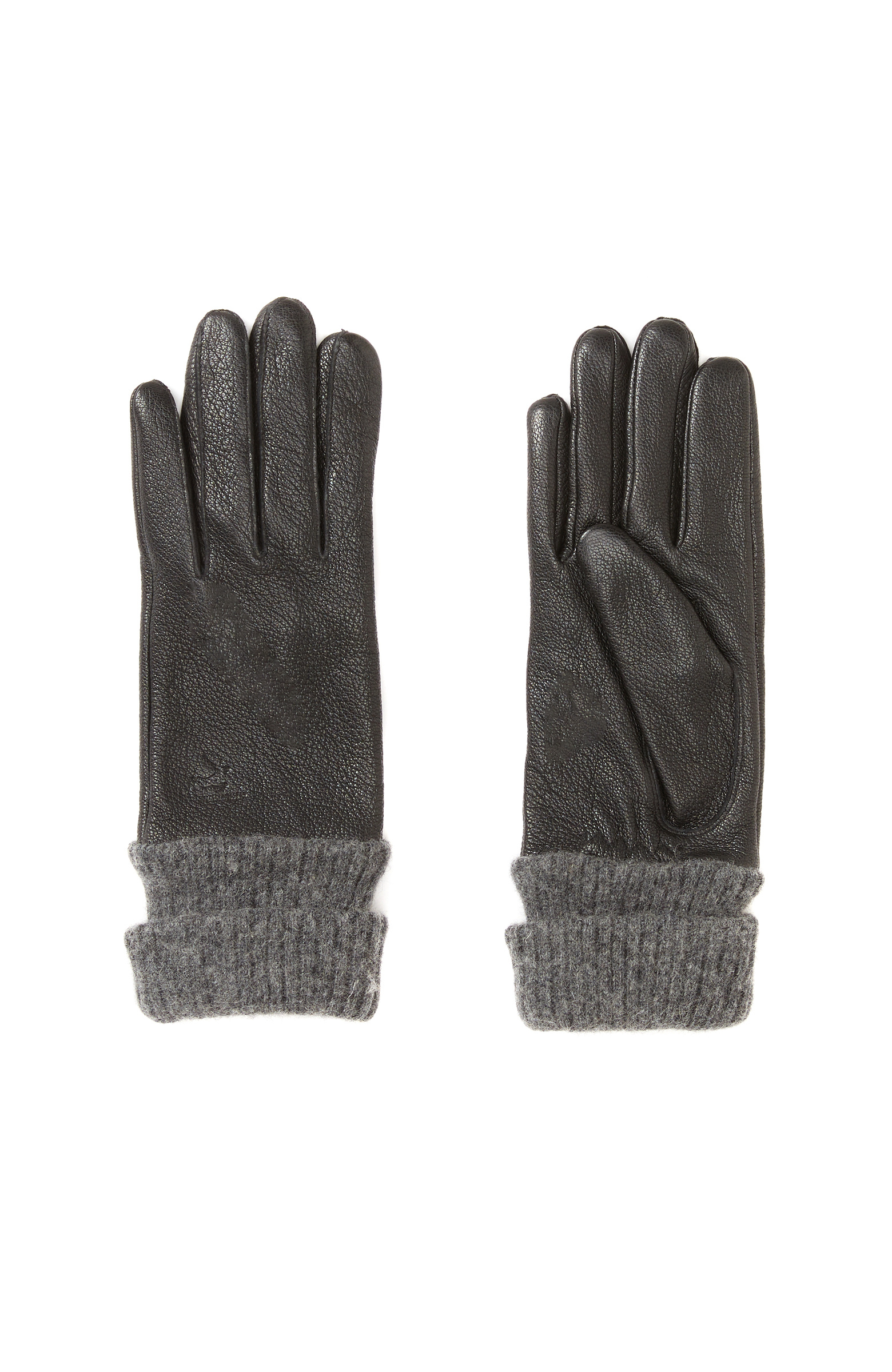 Siyah Kadın Deri Eldiven