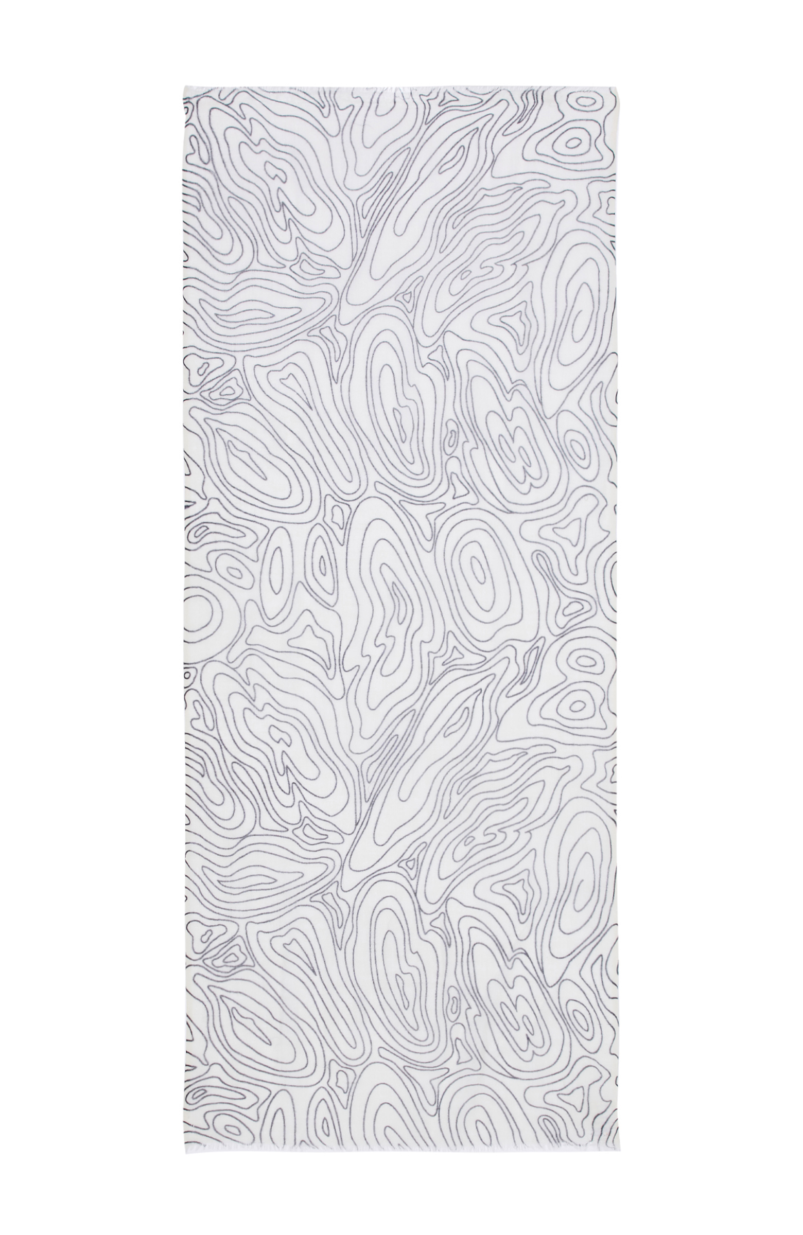 Beyaz Siyah Kadın Yün Şal Beyaz Siyah Kadın Yün Şal