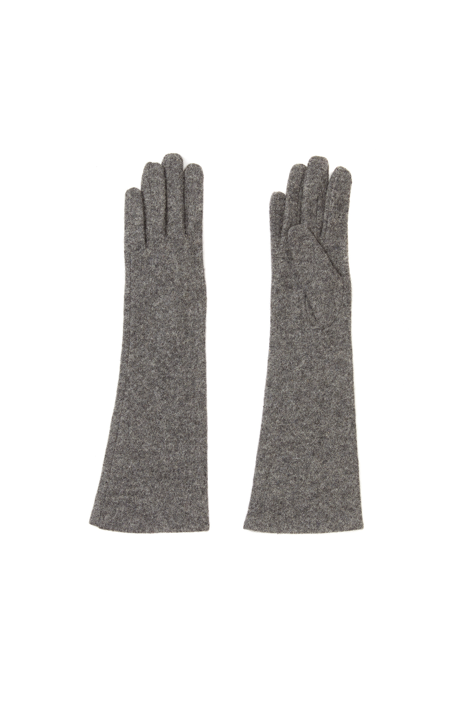 Gri Melanj Kadın Yün Eldiven