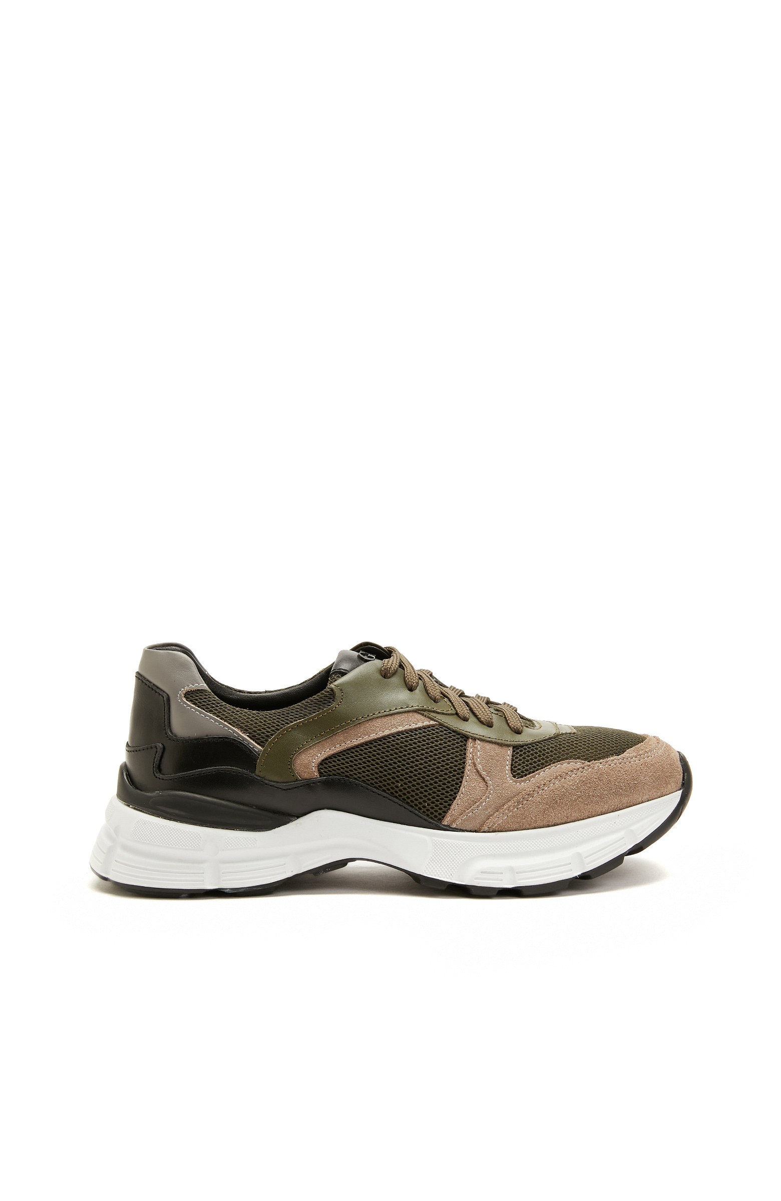 Haki Kadın Deri Sneaker Haki Kadın Deri Sneaker