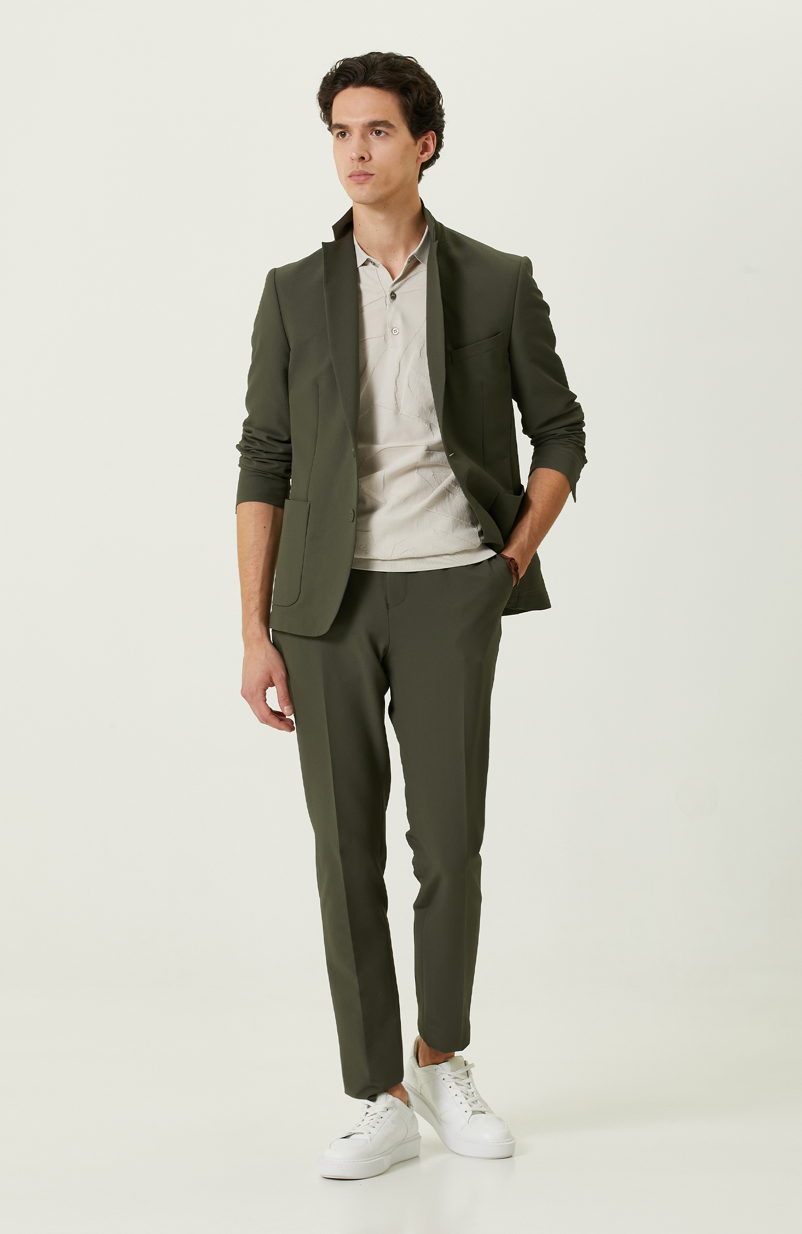 N-Tech Haki Jogger Fit Pantolon