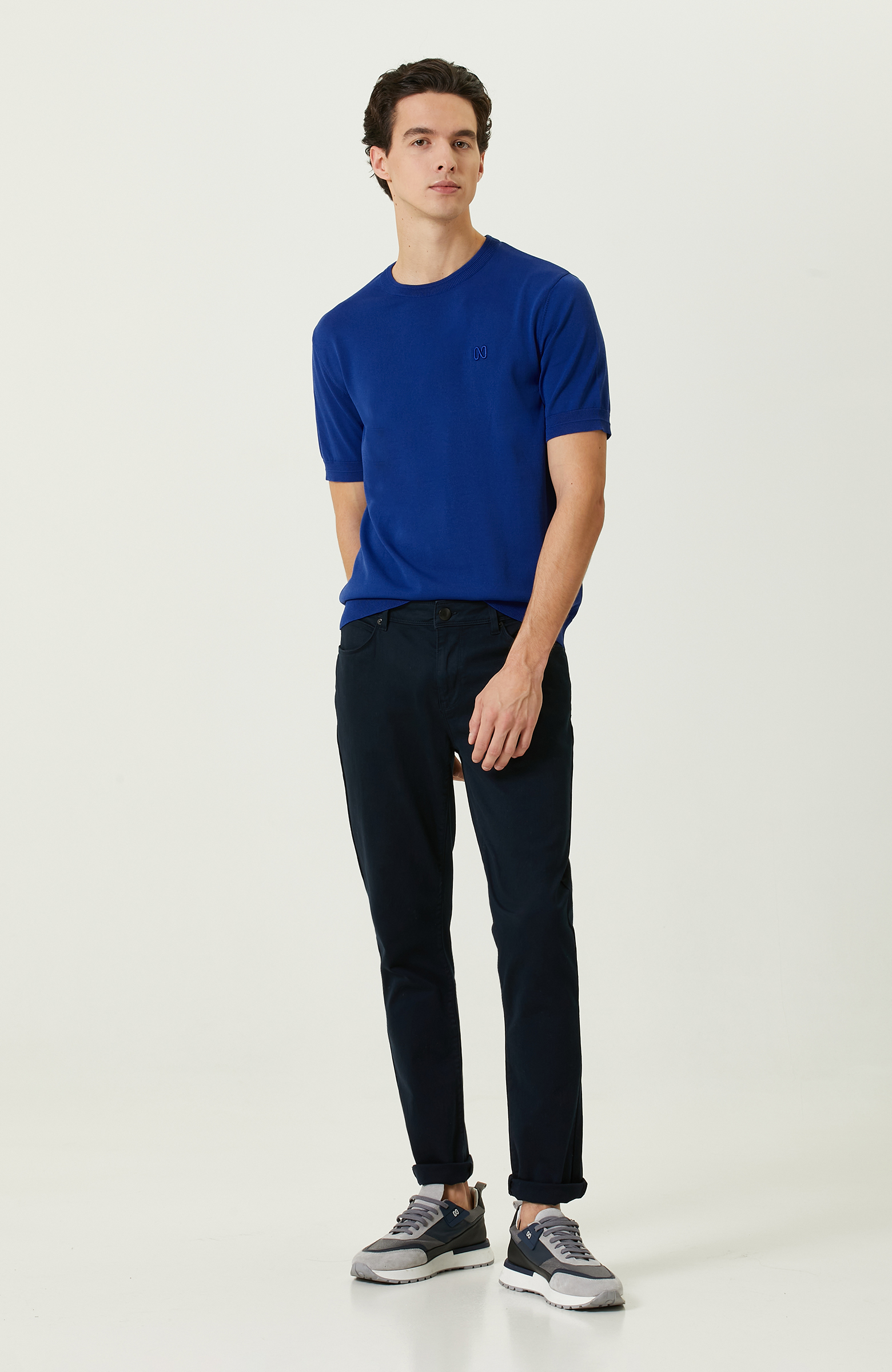 Lacivert Slim Fit Casual Pantolon Lacivert Slim Fit Casual Pantolon