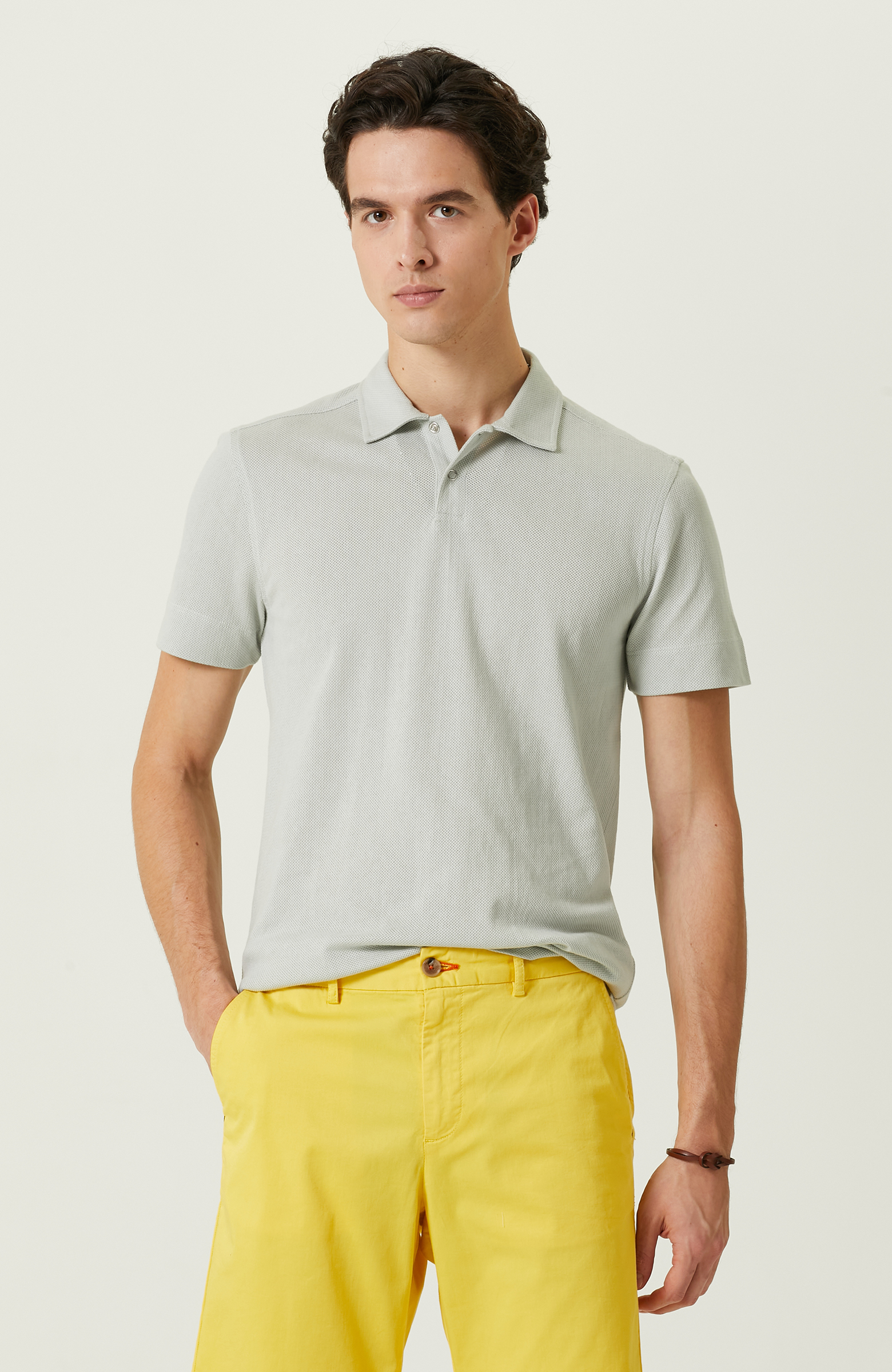 Mint Polo Yaka Slim Fit T-Shirt Mint Polo Yaka Slim Fit T-Shirt