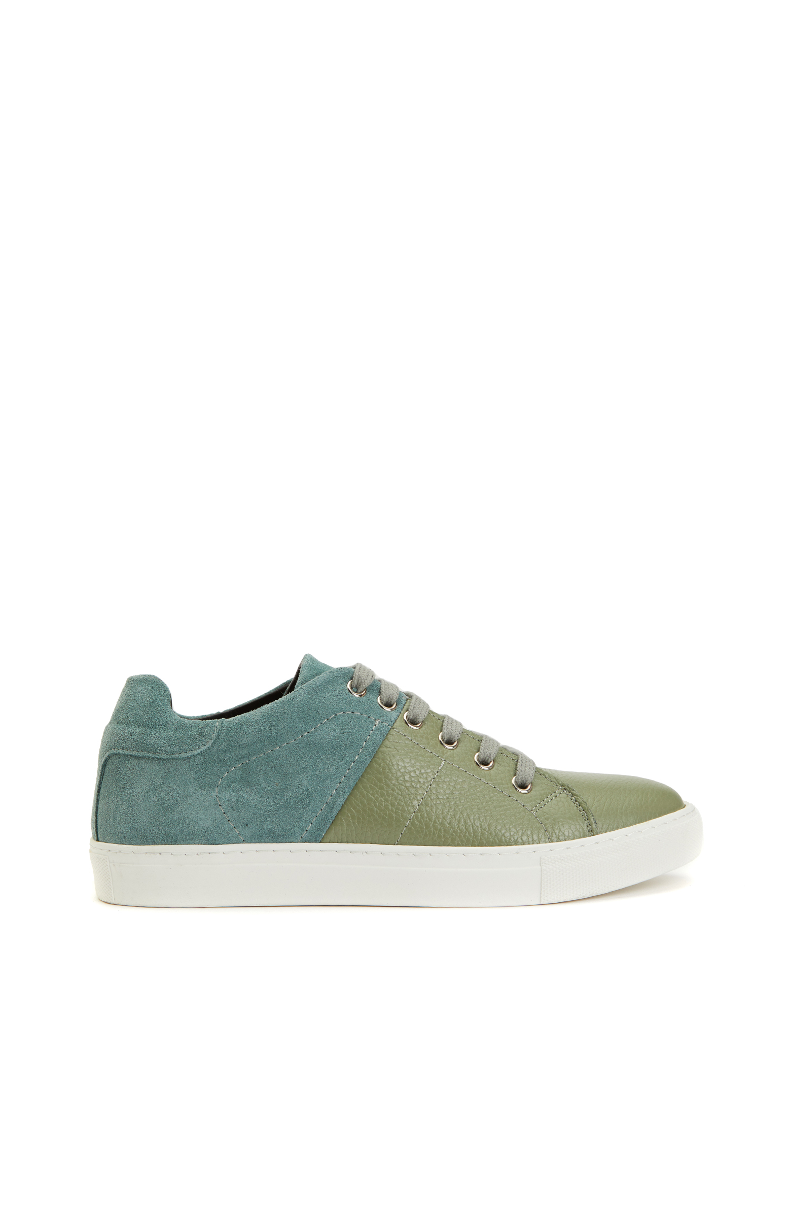 Yeşil Kadın Deri Sneaker Yeşil Kadın Deri Sneaker
