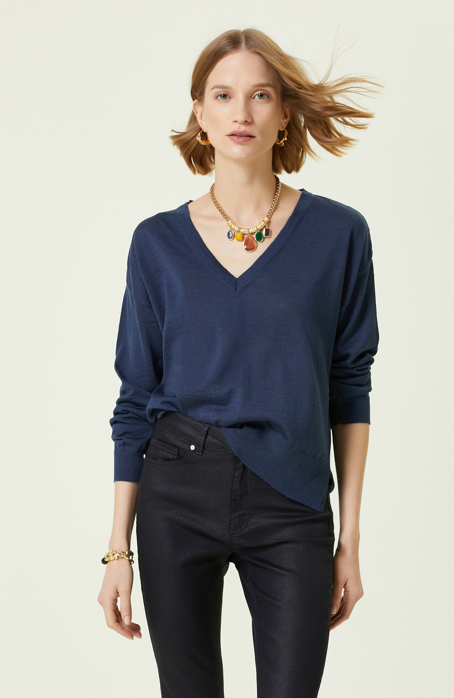 İndigo Yün Kazak İndigo Yün Kazak