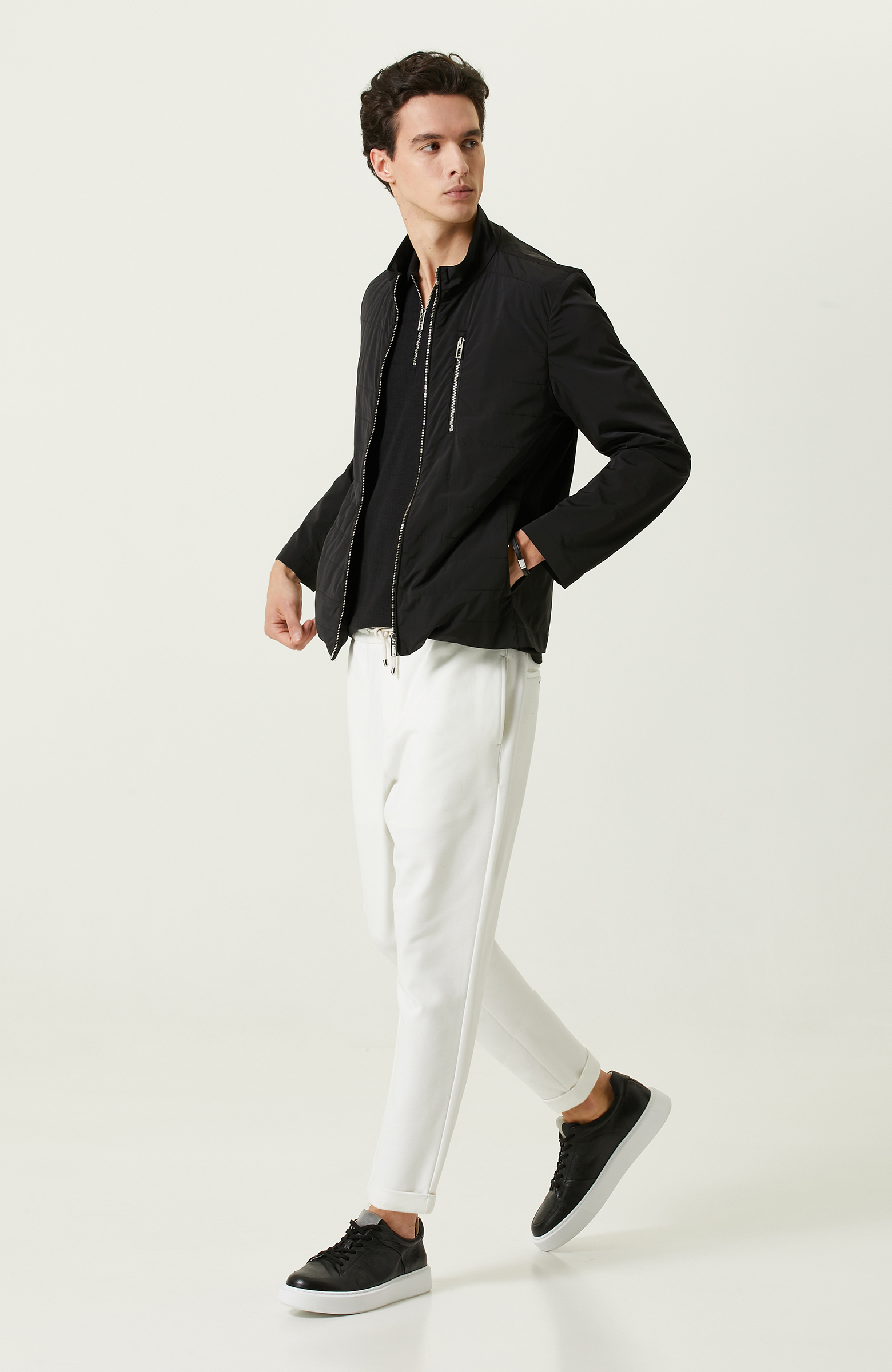 Ekru Duble Paça Comfort Fit Eşofman Ekru Duble Paça Comfort Fit Eşofman