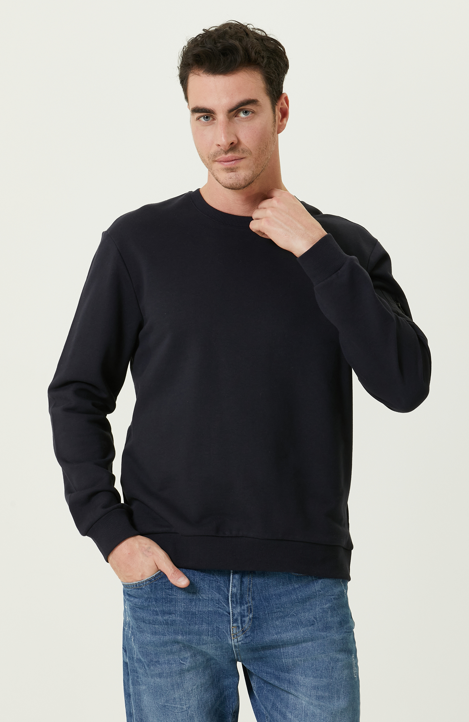 Lacivert Sweatshırt