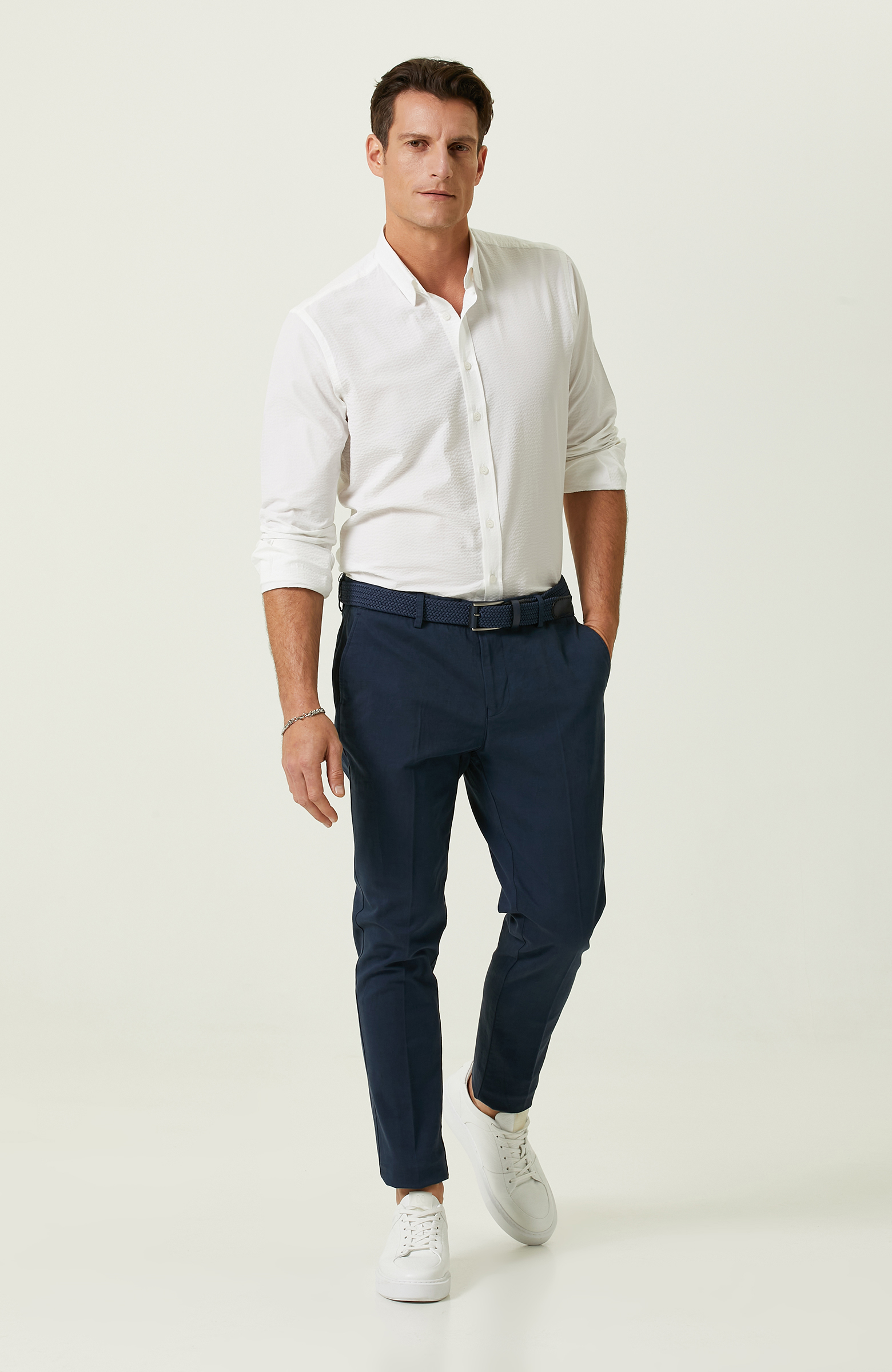Lacivert Comfort Fit Pantolon Lacivert Comfort Fit Pantolon