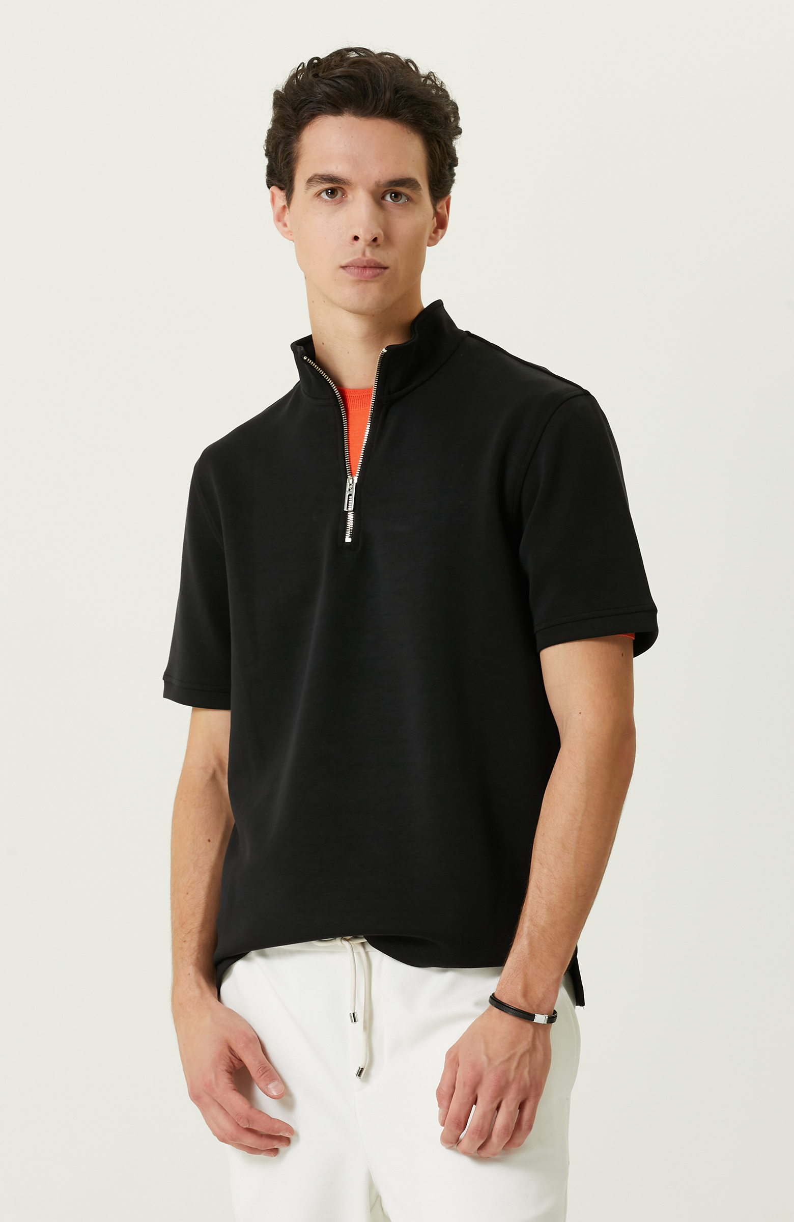 Siyah Slim Fit Sweatshirt Siyah Slim Fit Sweatshirt