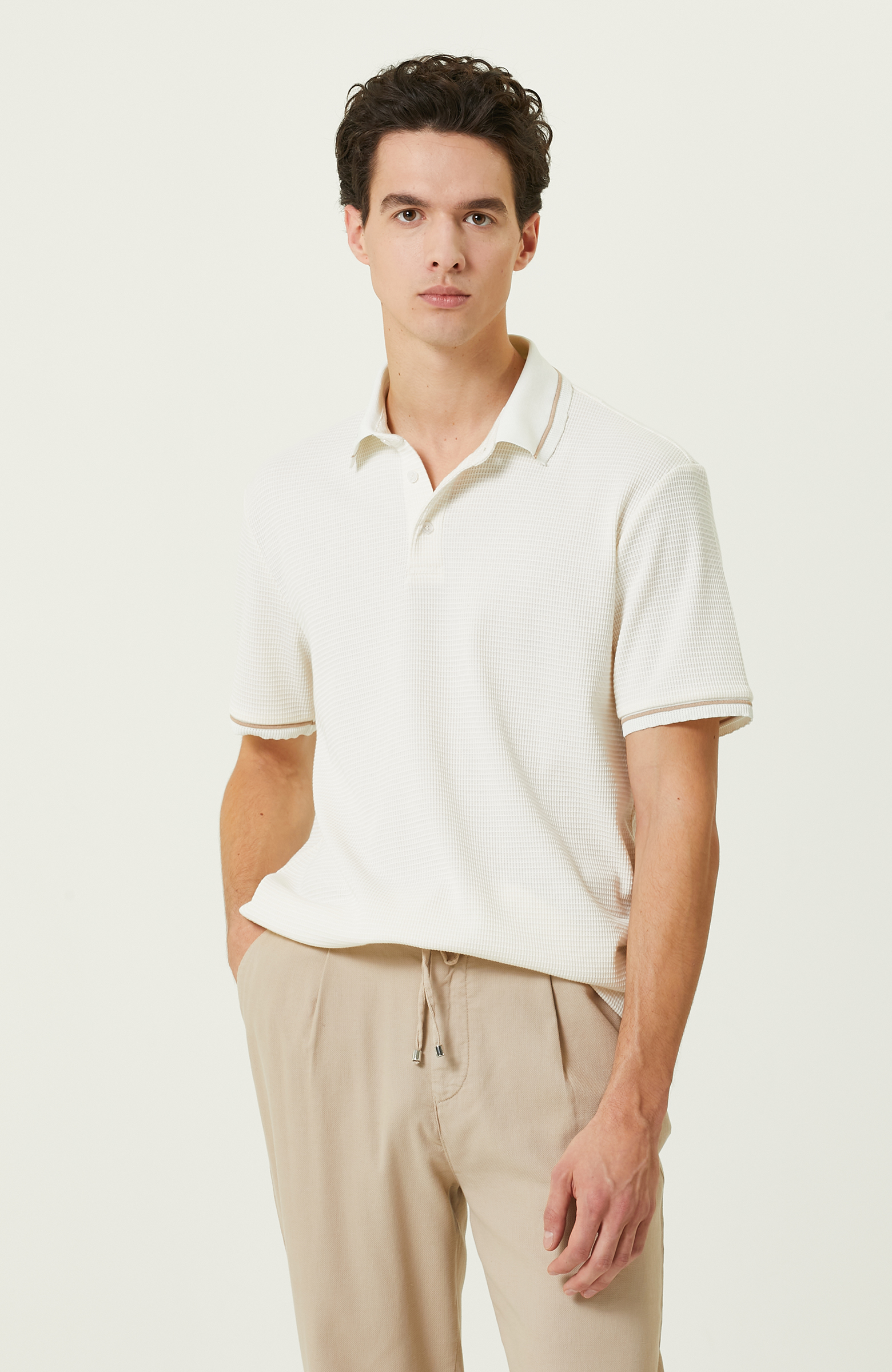 Ekru Slim Fit Tshirt