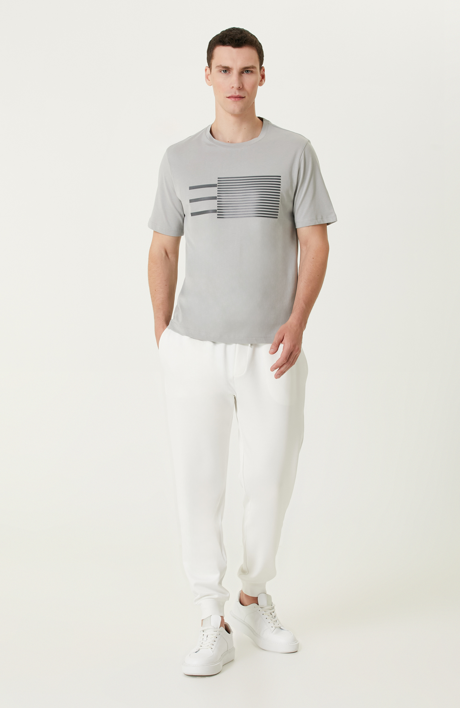 Ekru Slim Fit Eşofman Ekru Slim Fit Eşofman