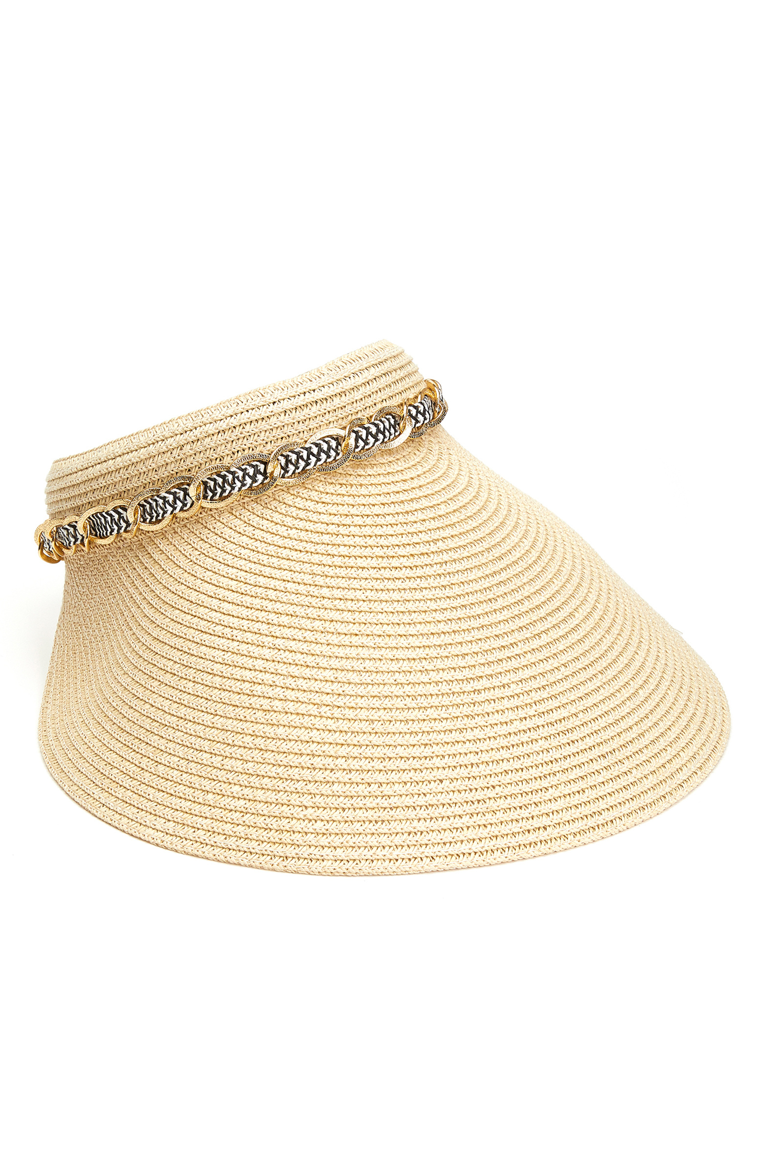 Ekru Kadın Hasır Şapka