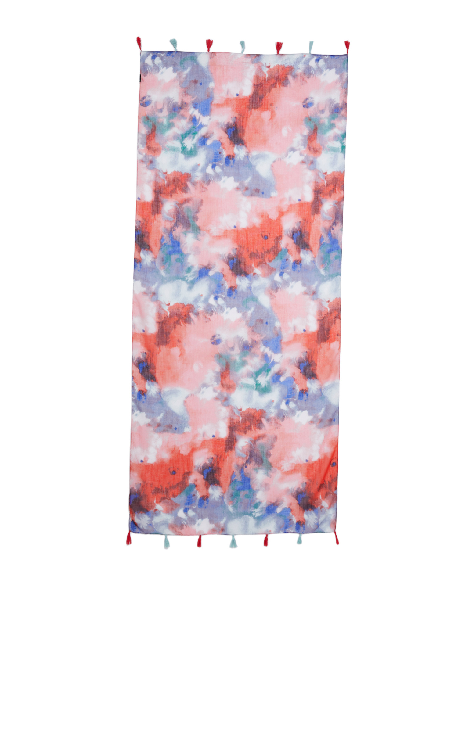 Renkli Batik Desenli Kadın Şal