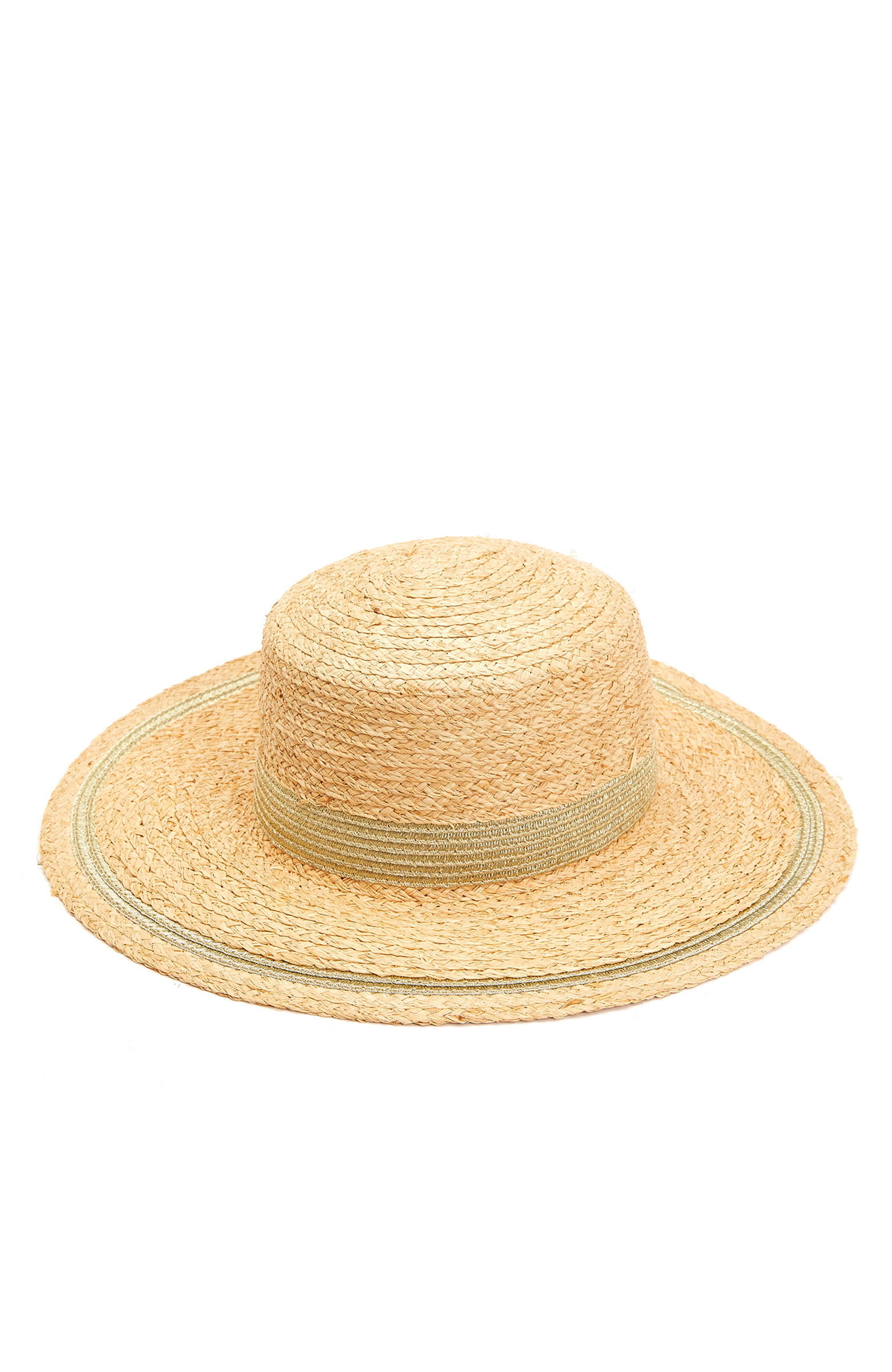 Ekru Kadın Hasır Şapka