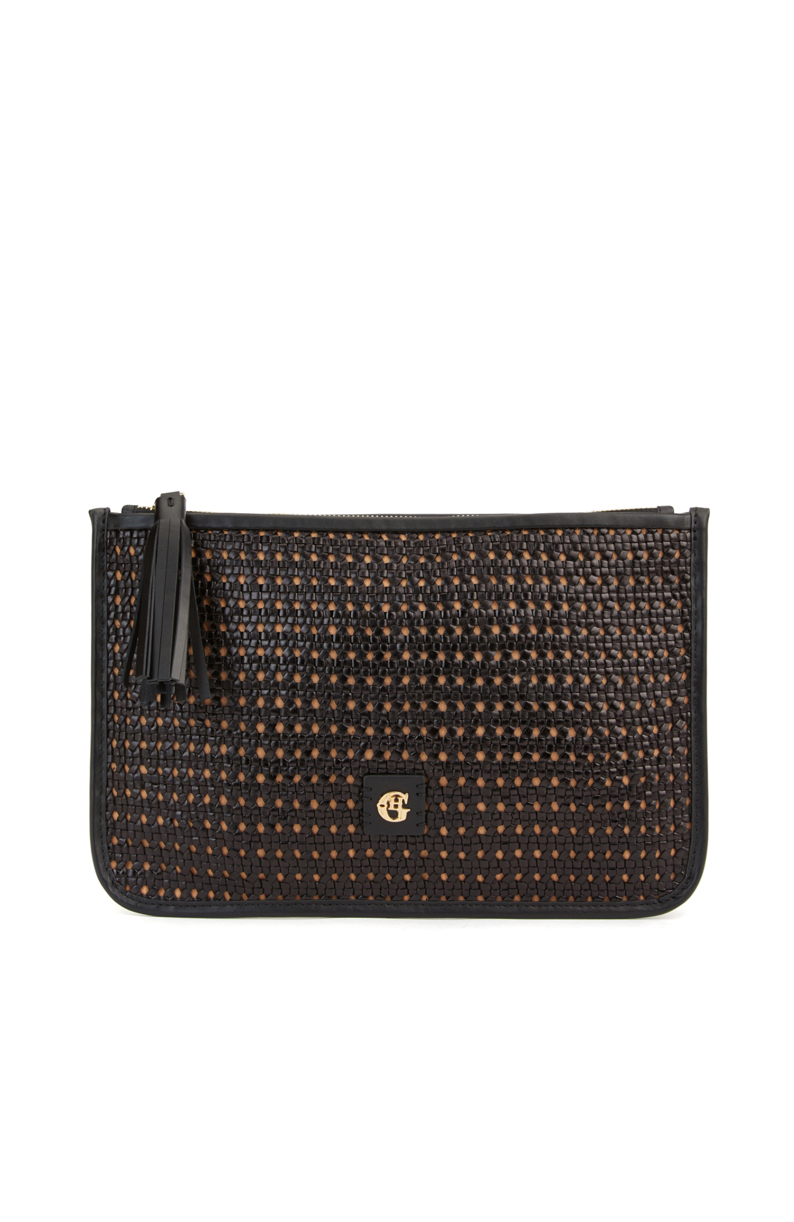 Siyah Kadın Deri Clutch