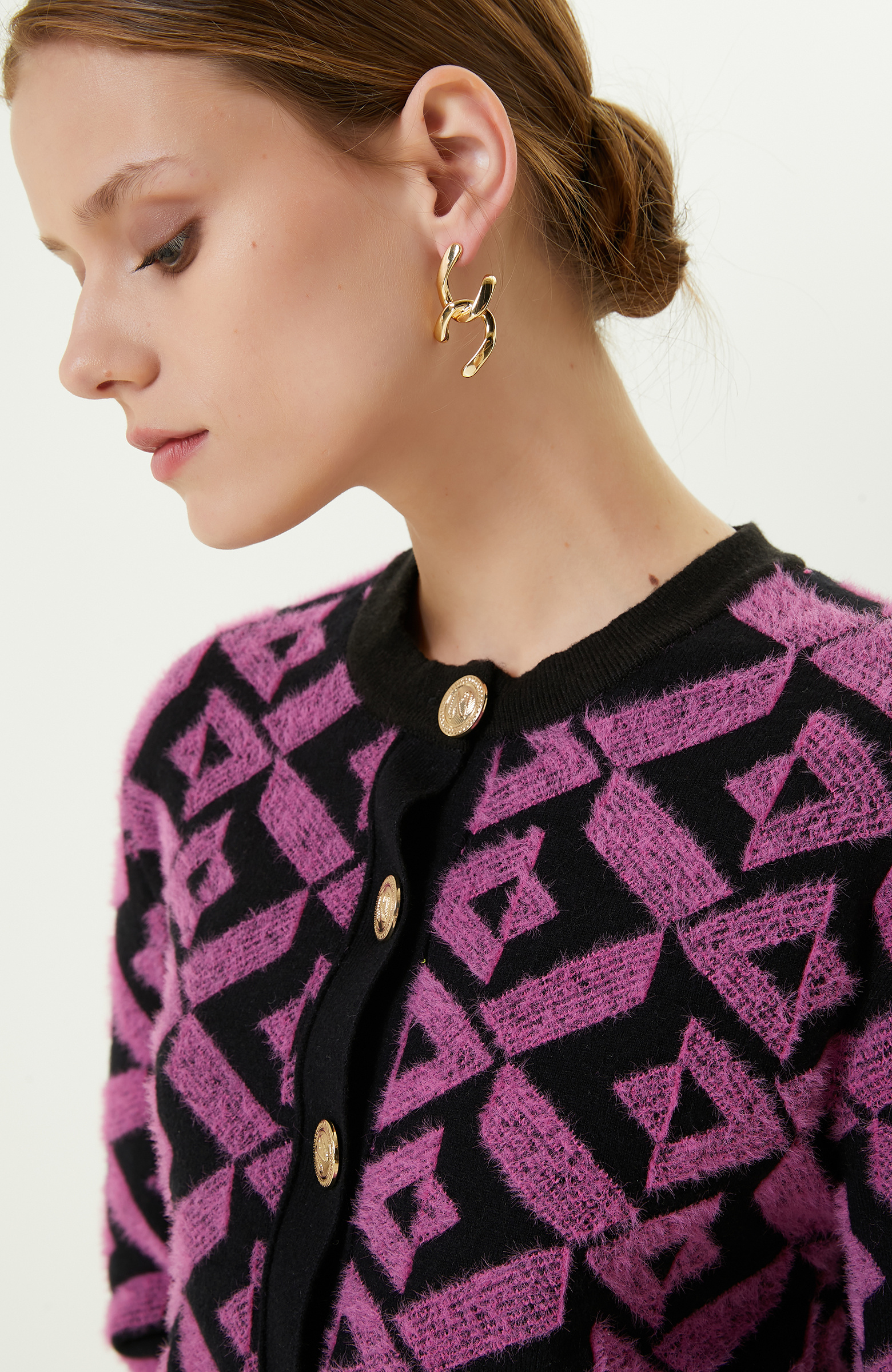 Gold Altın Rengi Sallantılı Küpe