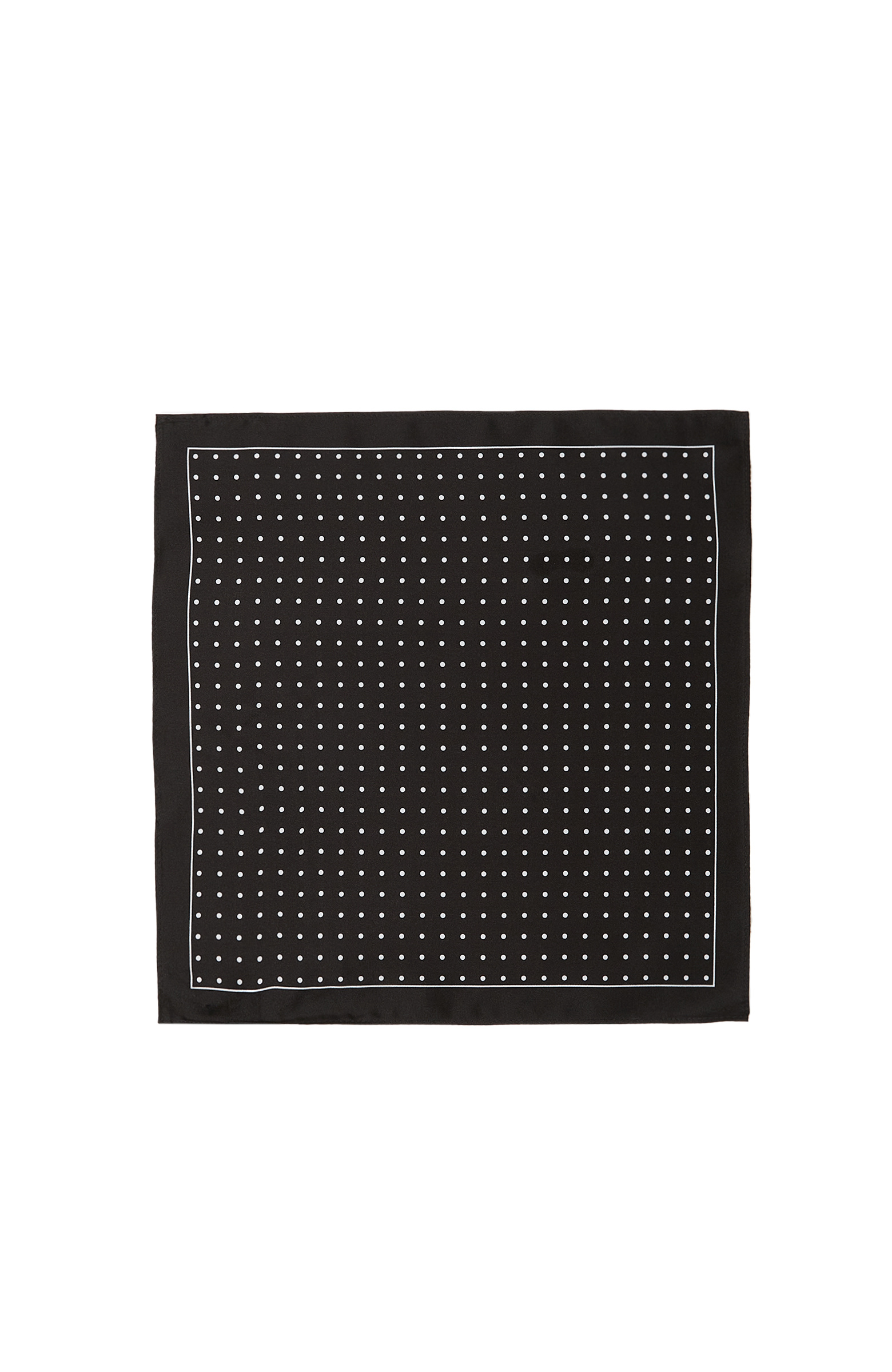 Siyah İpek Poşet Mendil