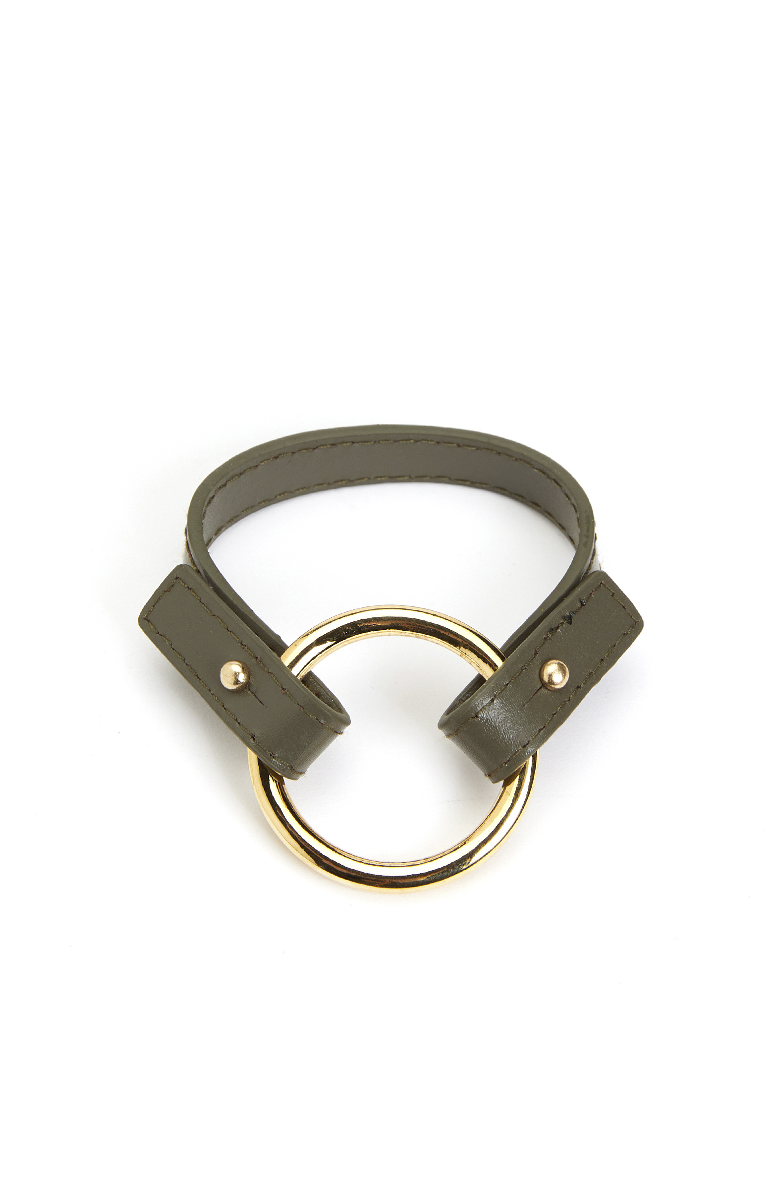 Haki Kadın Deri Bileklik