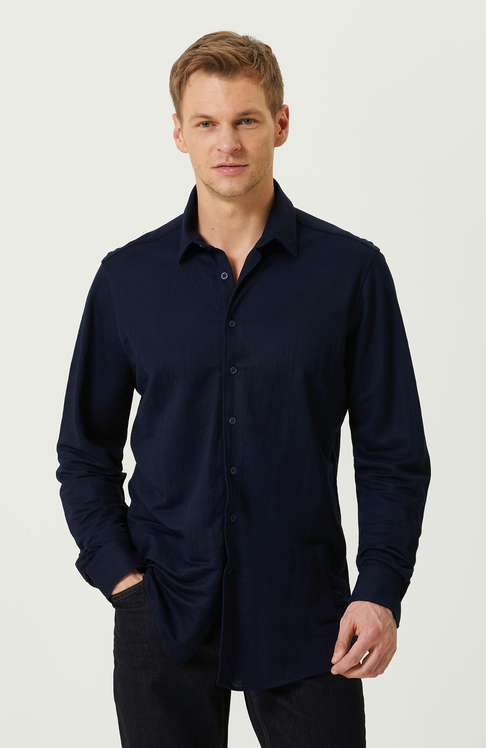 Lacivert Gömlek Lacivert Gömlek