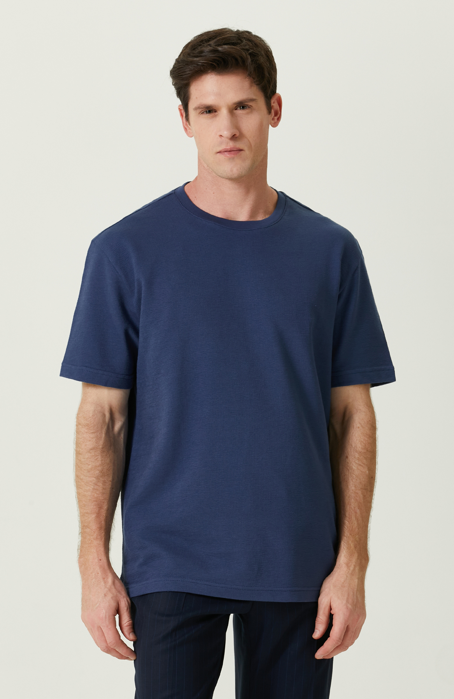 Indigo Kısa Kollu Tshirt