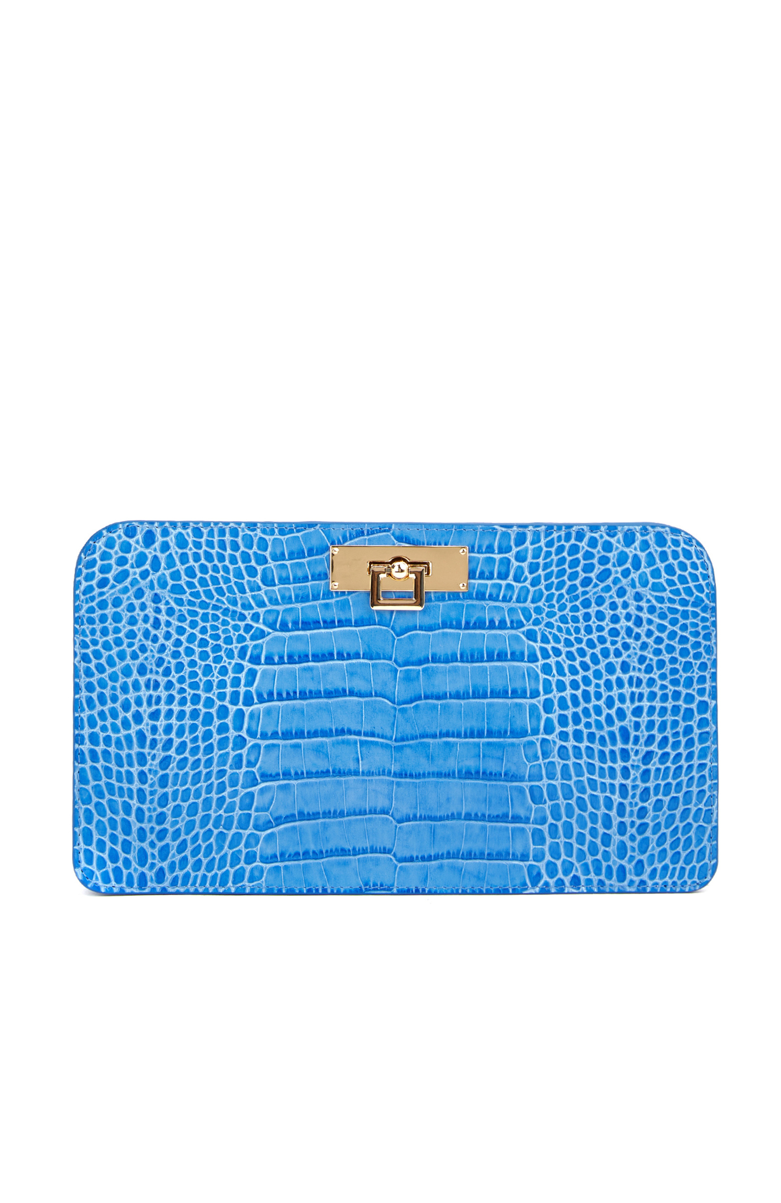 Mavi Kadın Deri Clutch Mavi Kadın Deri Clutch