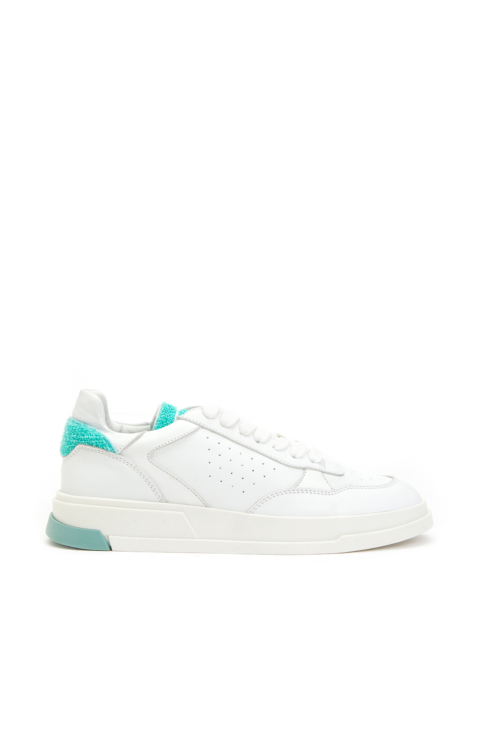 Beyaz Yeşil Kadın Deri Sneaker Beyaz Yeşil Kadın Deri Sneaker