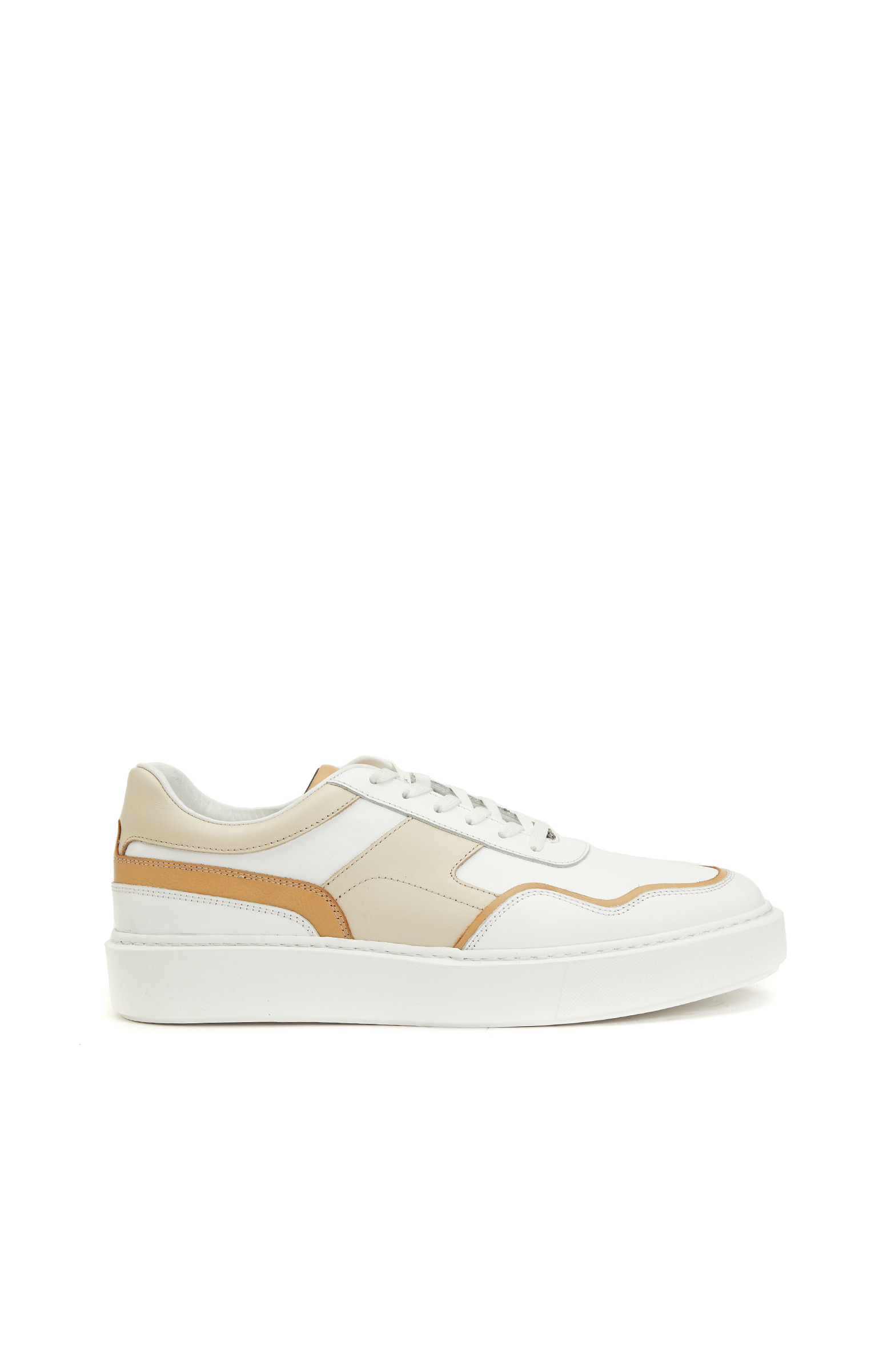 Beyaz Erkek Deri Sneaker