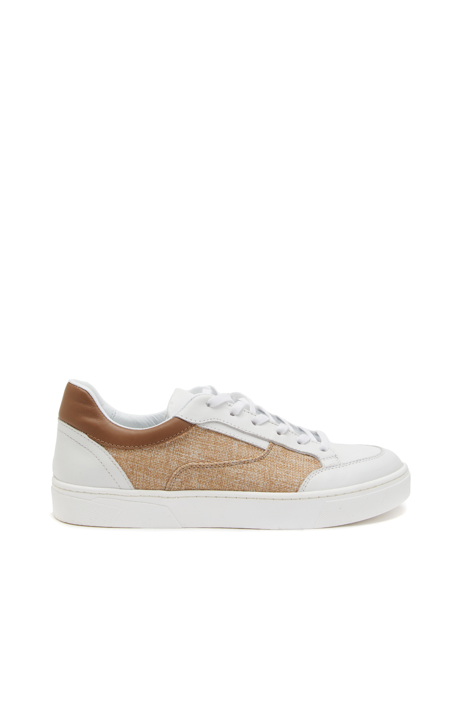 Beyaz Kadın Deri Sneaker Beyaz Kadın Deri Sneaker