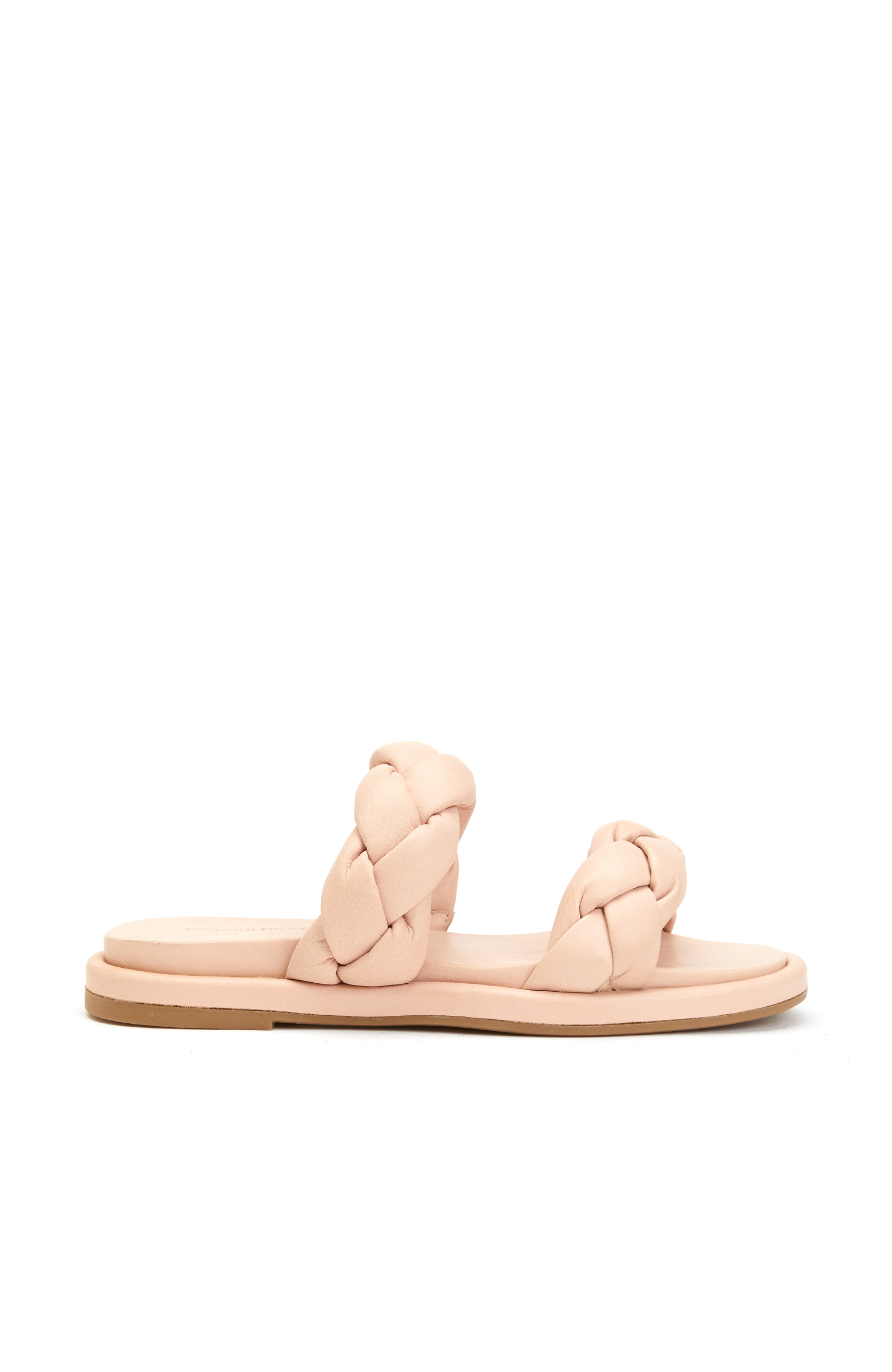 Pudra Rengi Kadın Deri Terlik Pudra Rengi Kadın Deri Terlik