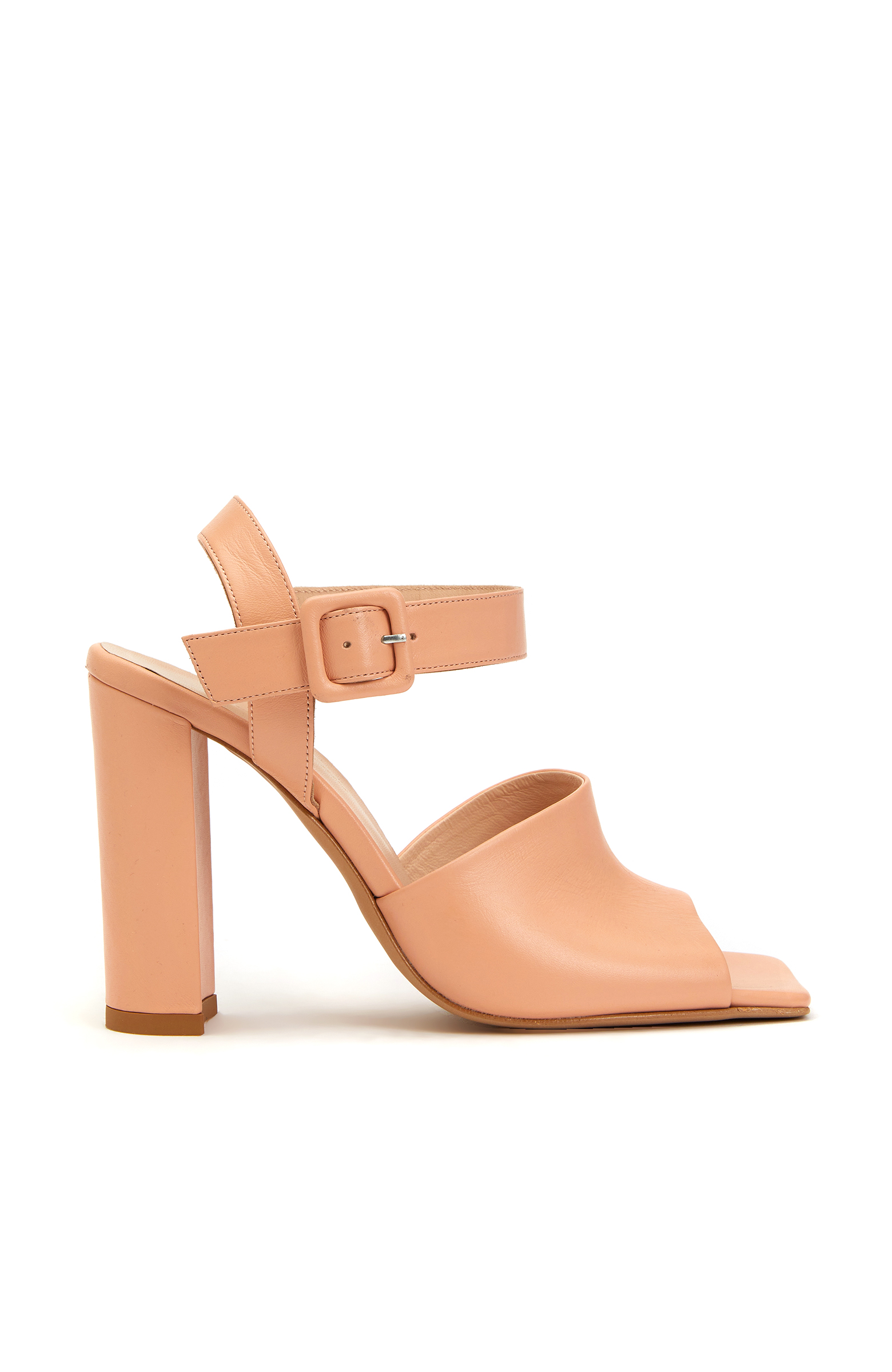 Pudra Rengi Kadın Deri Sandalet Pudra Rengi Kadın Deri Sandalet