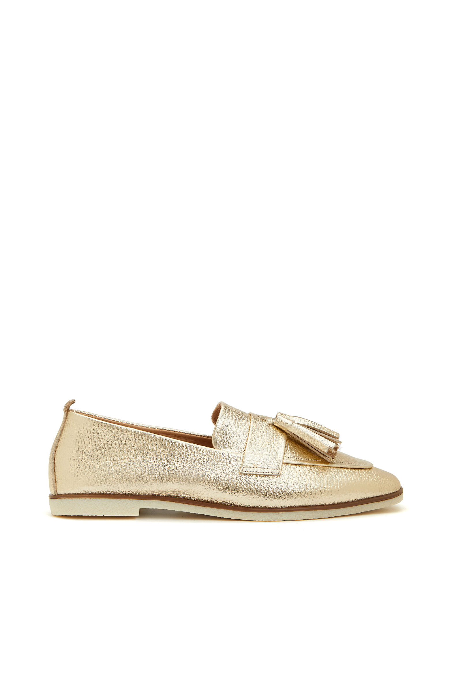 Gold Kadın Deri Loafer