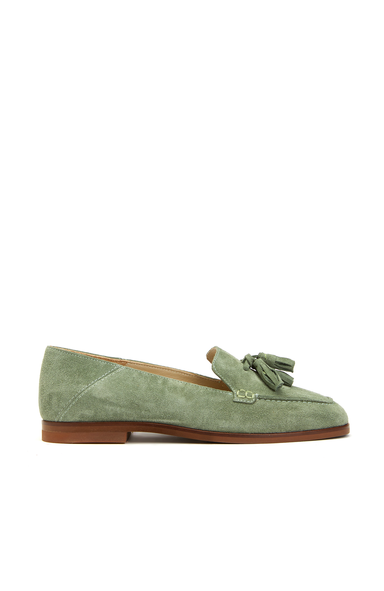 Olive Kadın Deri Loafer Olive Kadın Deri Loafer