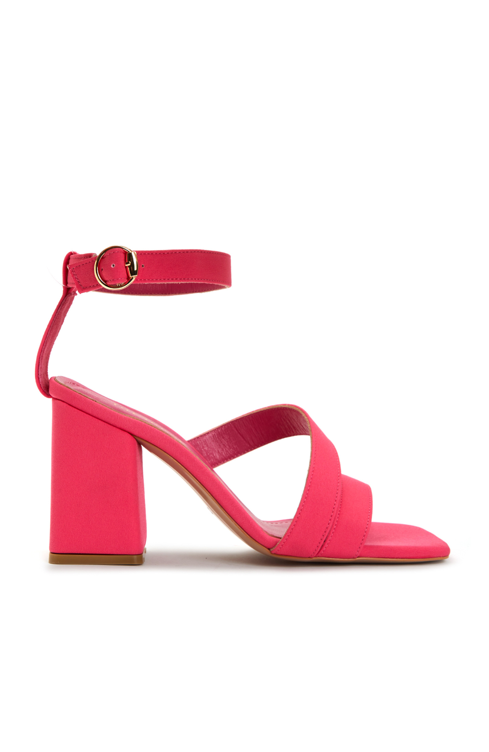 Pembe Kadın Deri Sandalet