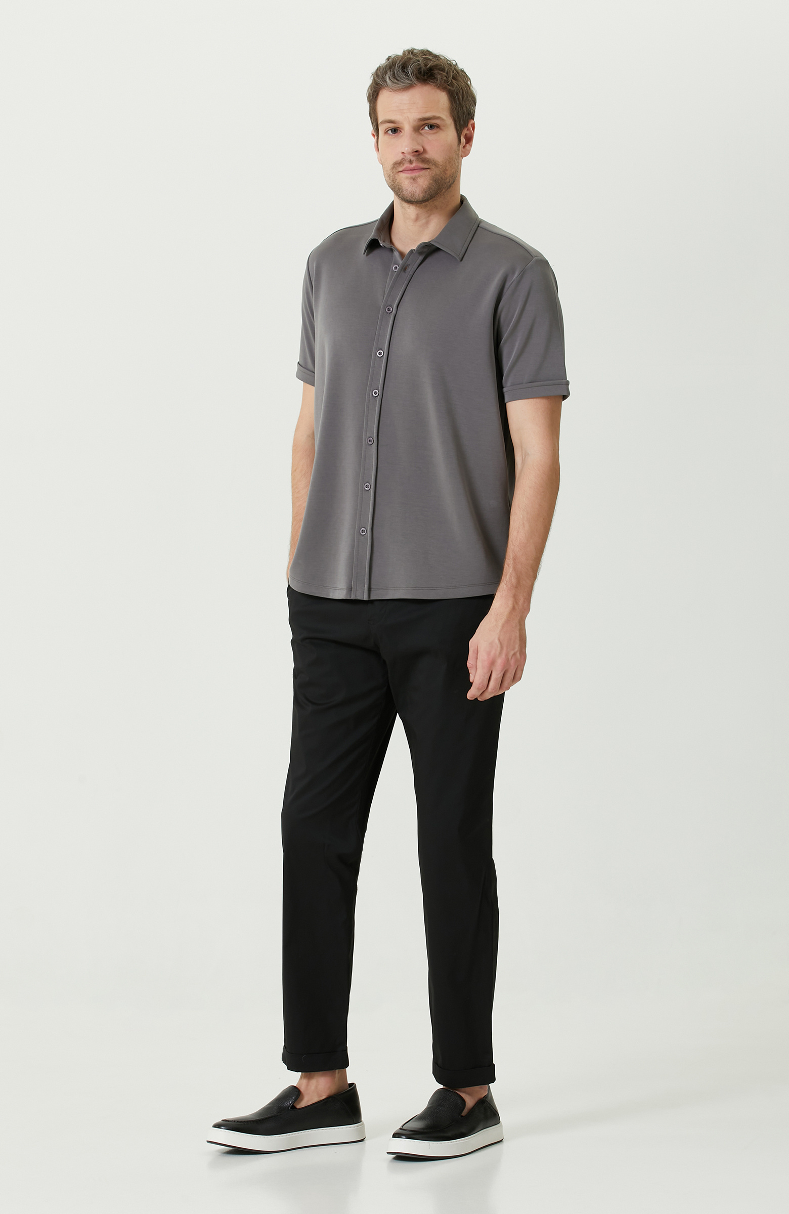 Siyah Cepli Jogger Pantolon