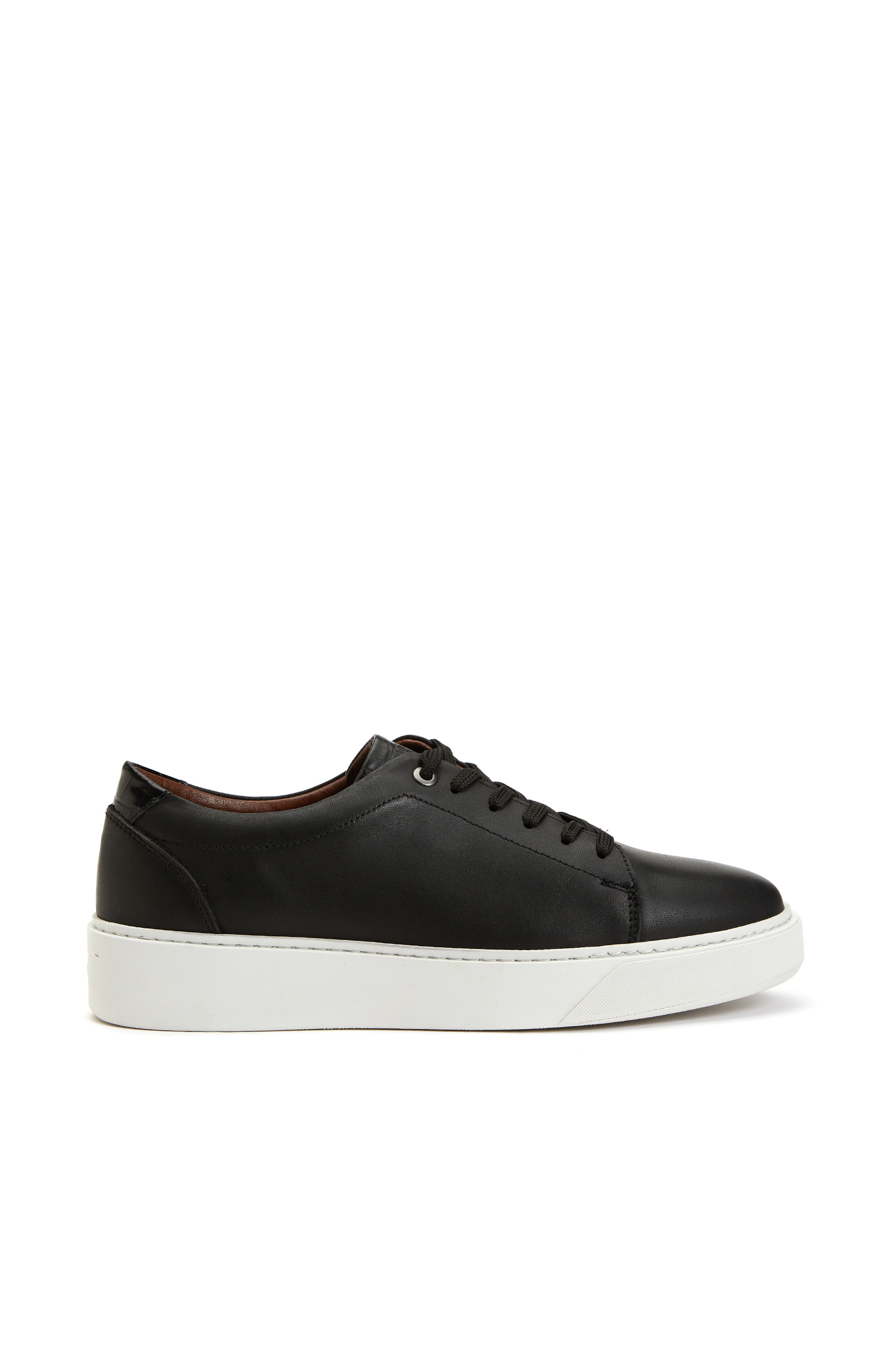 Siyah Kadın Deri Sneaker