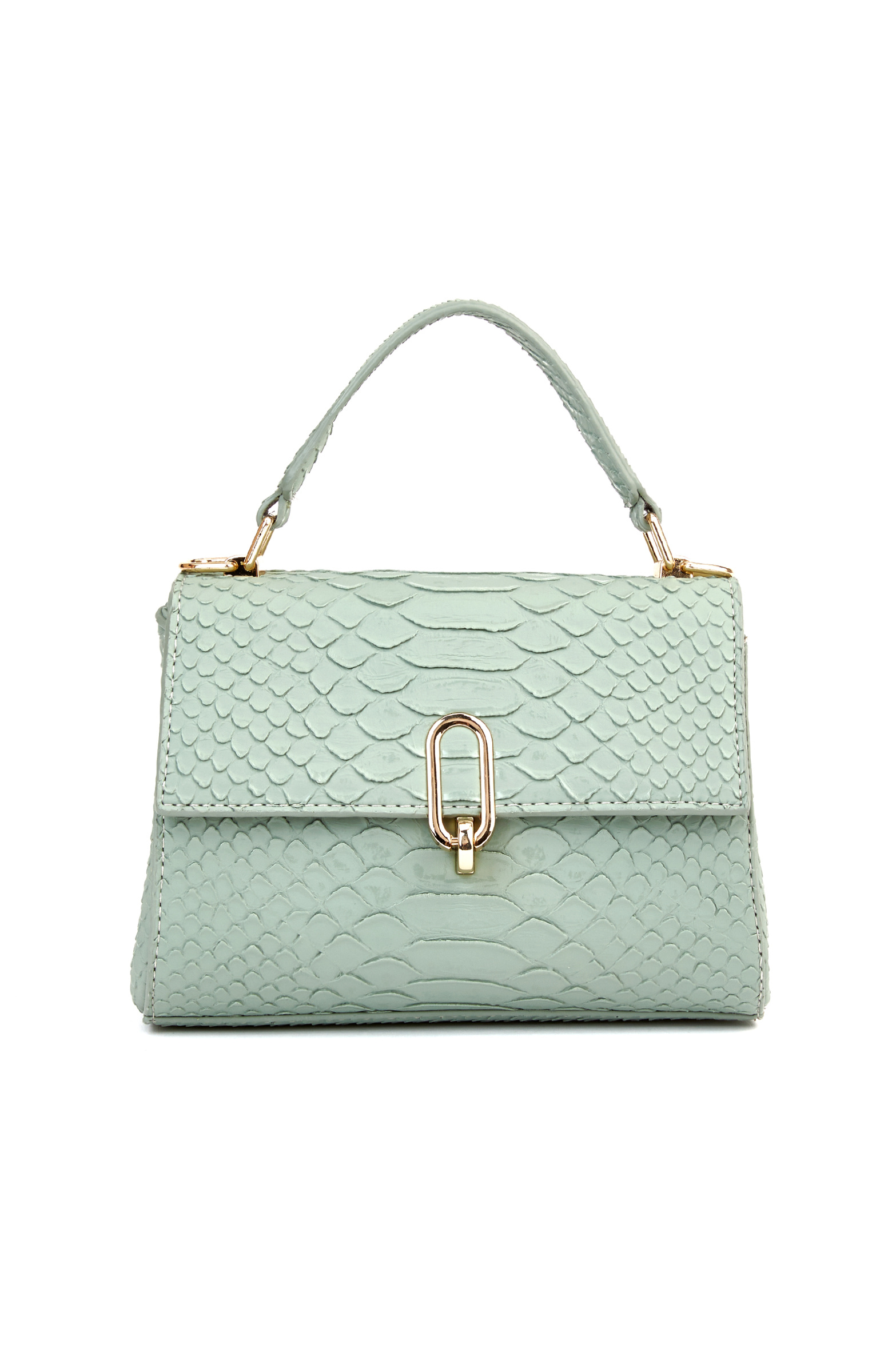 Mint Kroko Kadın Postacı Çantası