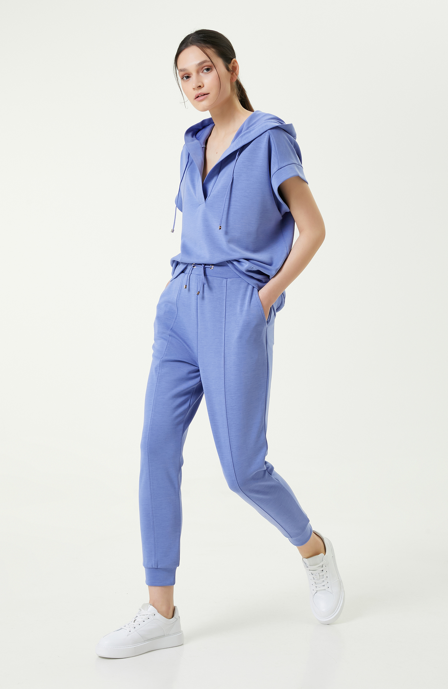 Mavi Lastik Paça Eşofman Mavi Lastik Paça Eşofman