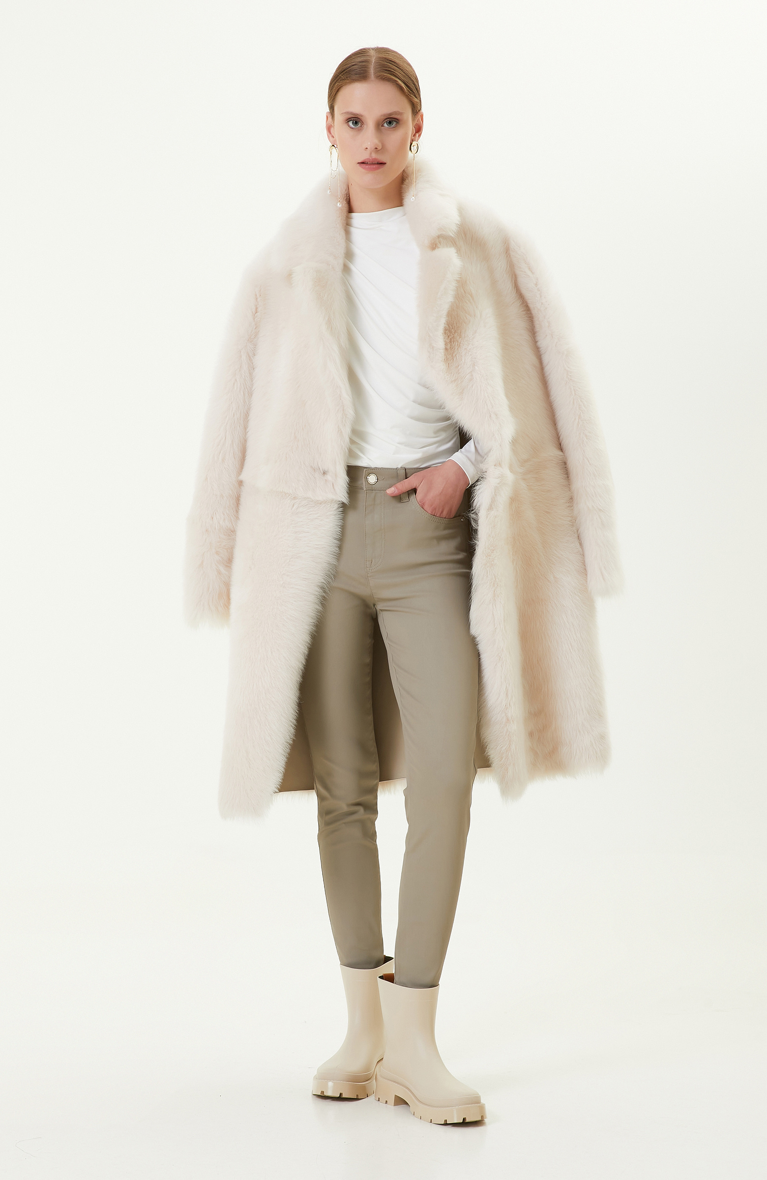 Dar Paça Vizon Denim Pantolon